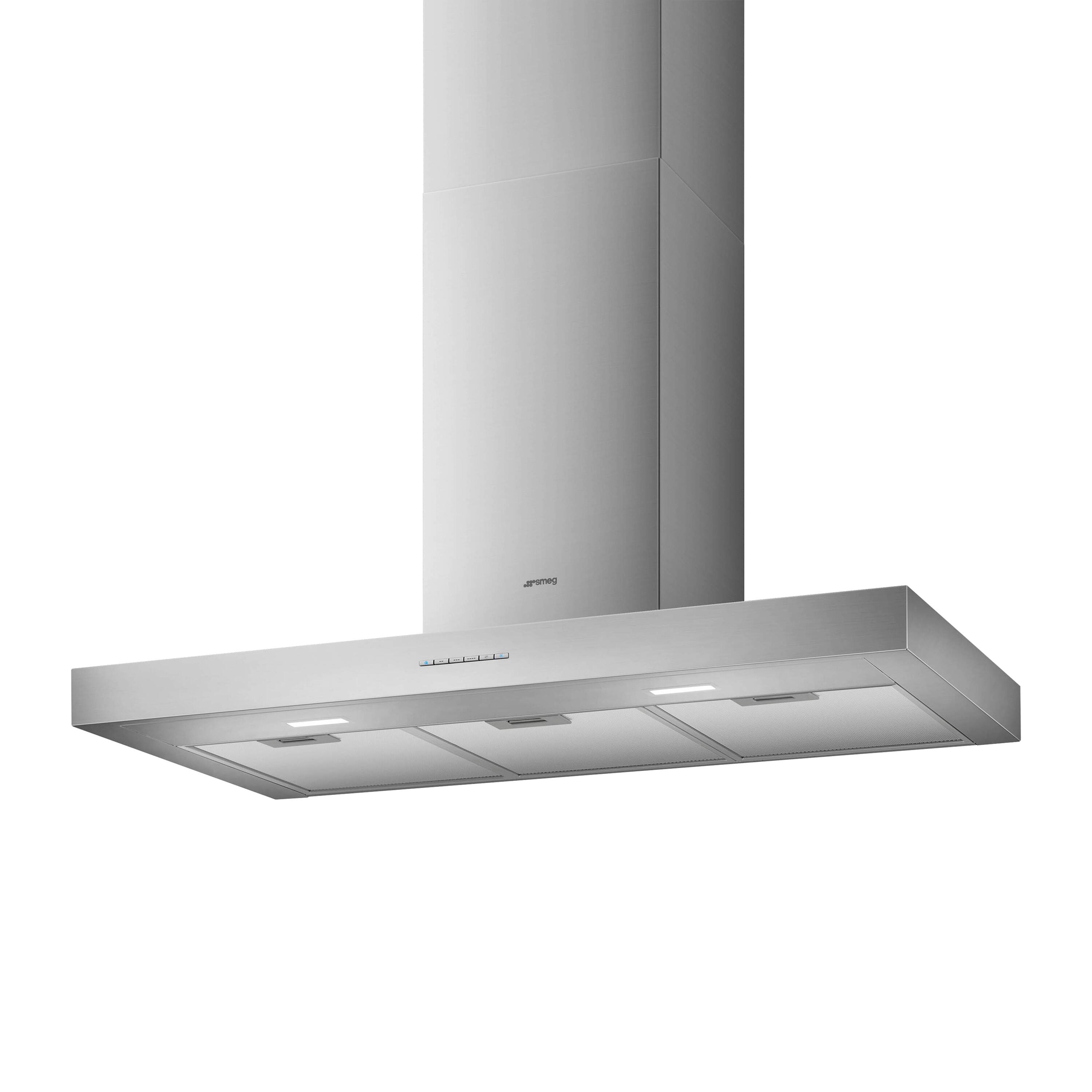 Hotte box L.90 cm SMEG KBCT900XE Gris inox | Leroy Merlin