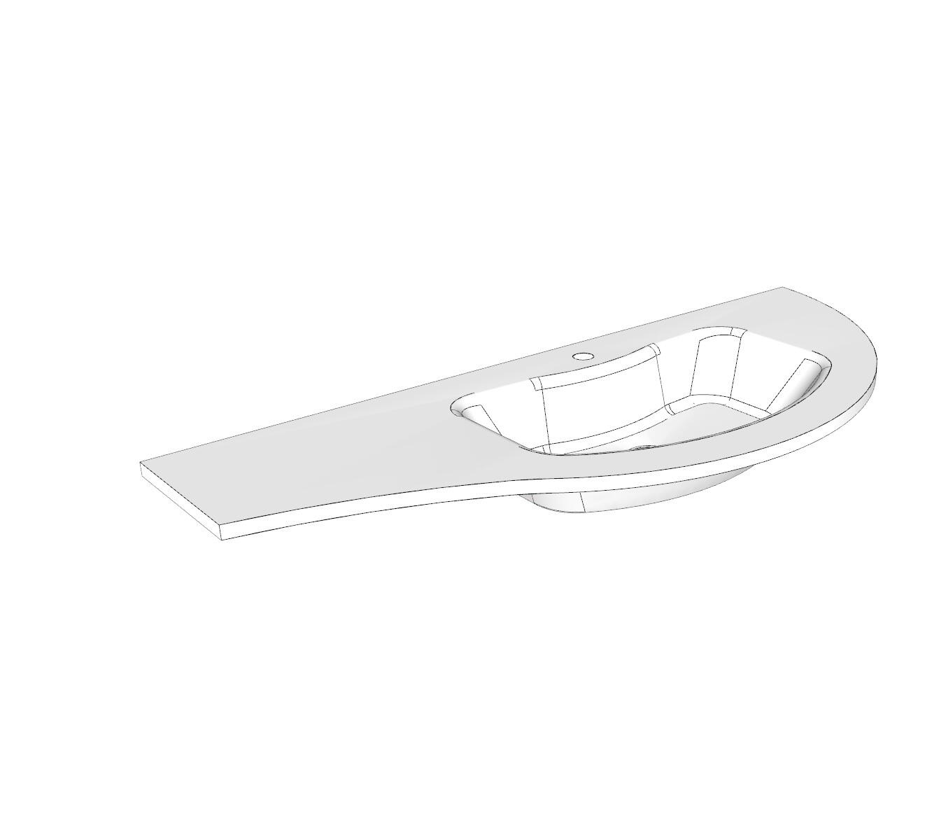 Lavabo a incasso rettangolare Jolly H 20 cm in resina bianco | Leroy Merlin