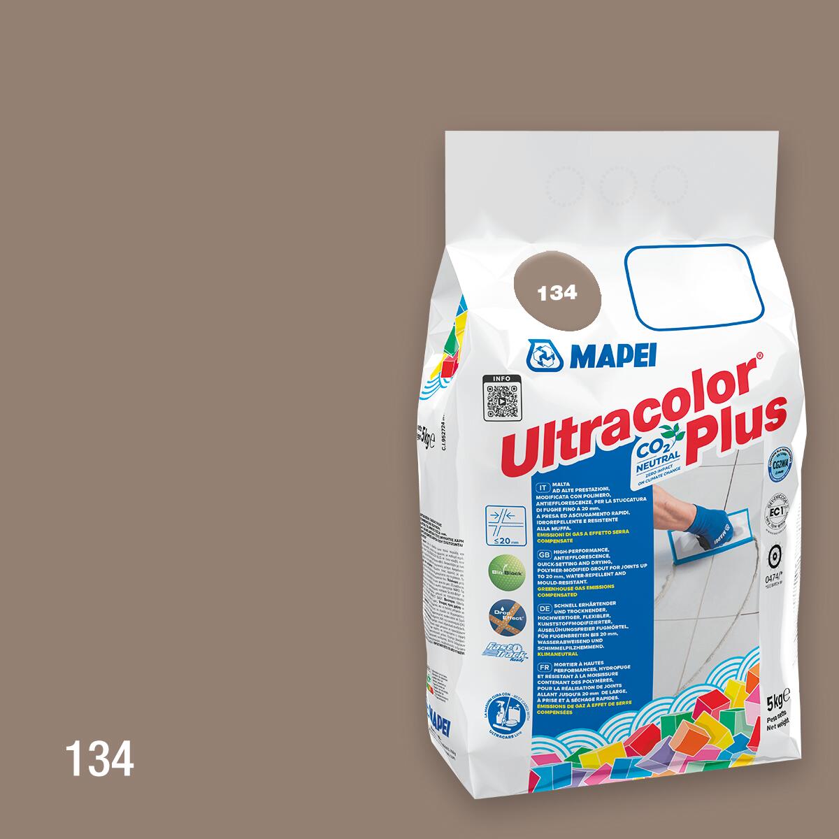 Stucco in polvere Ultracolor Plus -134 Seta MAPEI 5 kg tortora EN 13888 ...