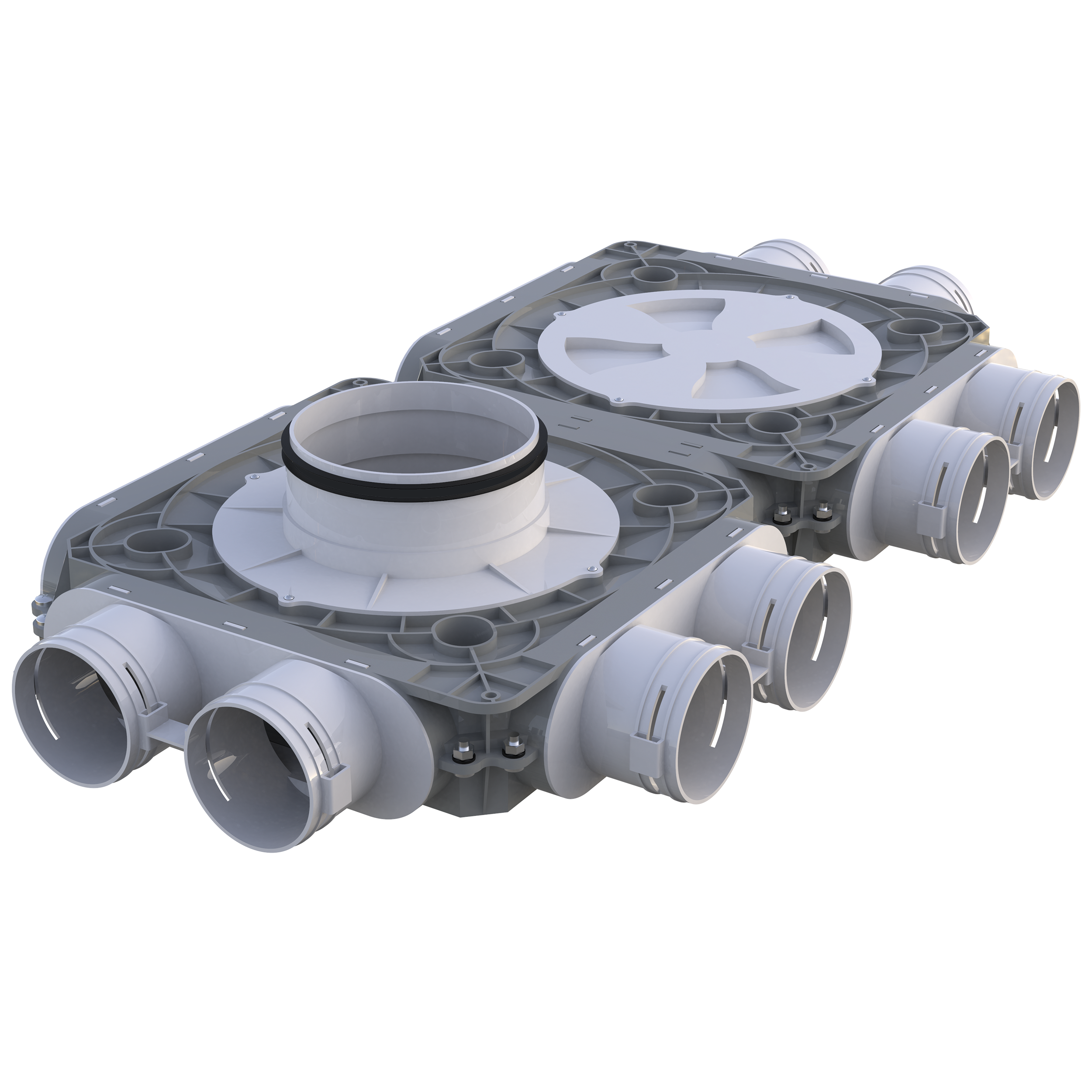 Skrzynka rozdzielcza do rekuperacji podwójny 8x75/160mm FlexiVent VENTS - Leroy Merlin