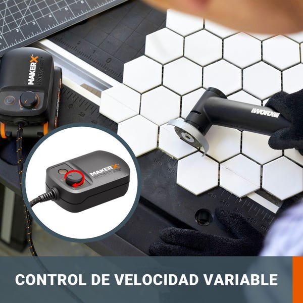 Mini amoladora MakerX 20V sin batería ni cargador WX741.9 | Leroy Merlin