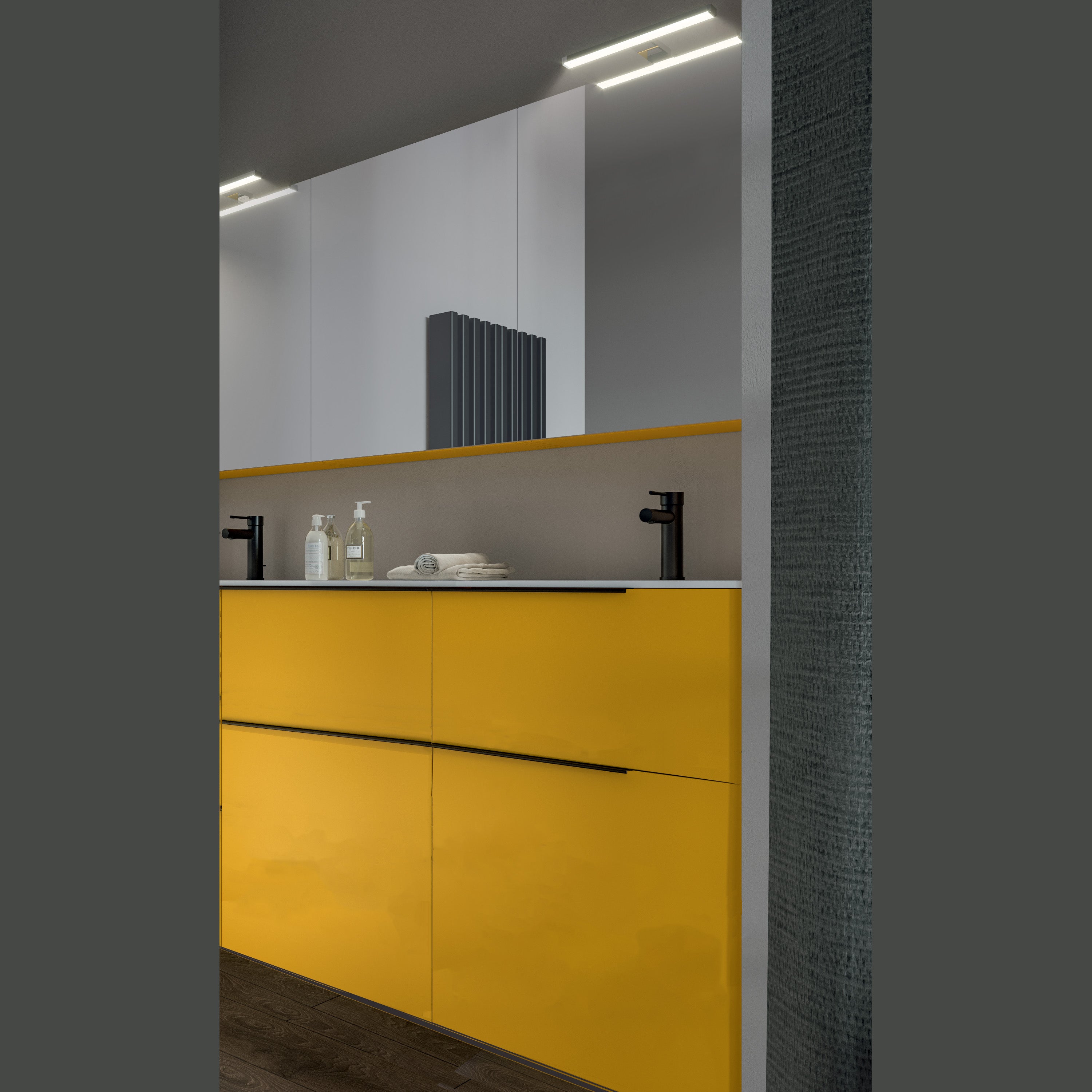 Mobile da bagno sospeso sotto lavabo Eklettica L 105 x H 85 x P 51 cm ...