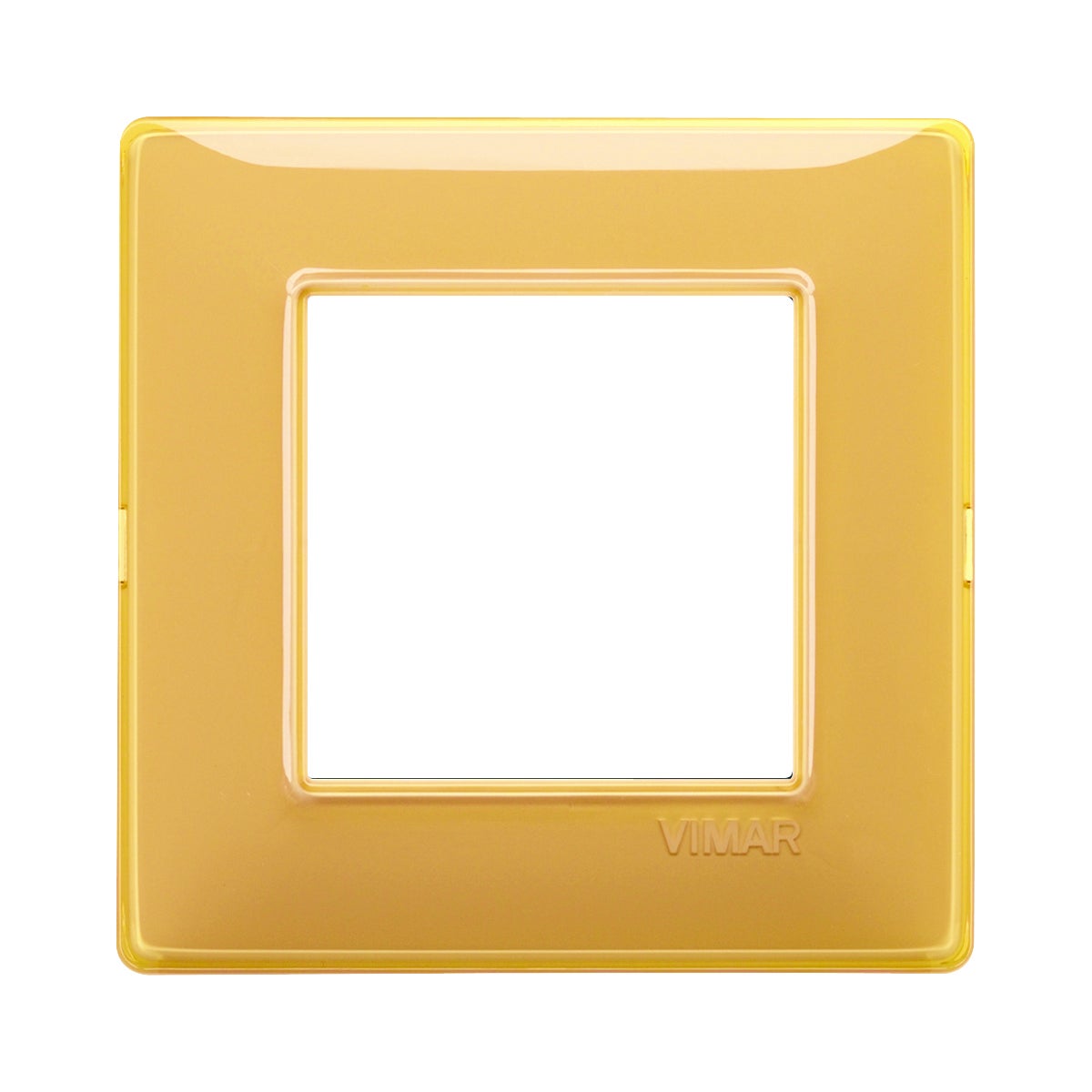 Placca 2 moduli serie Plana VIMAR ambra | Leroy Merlin