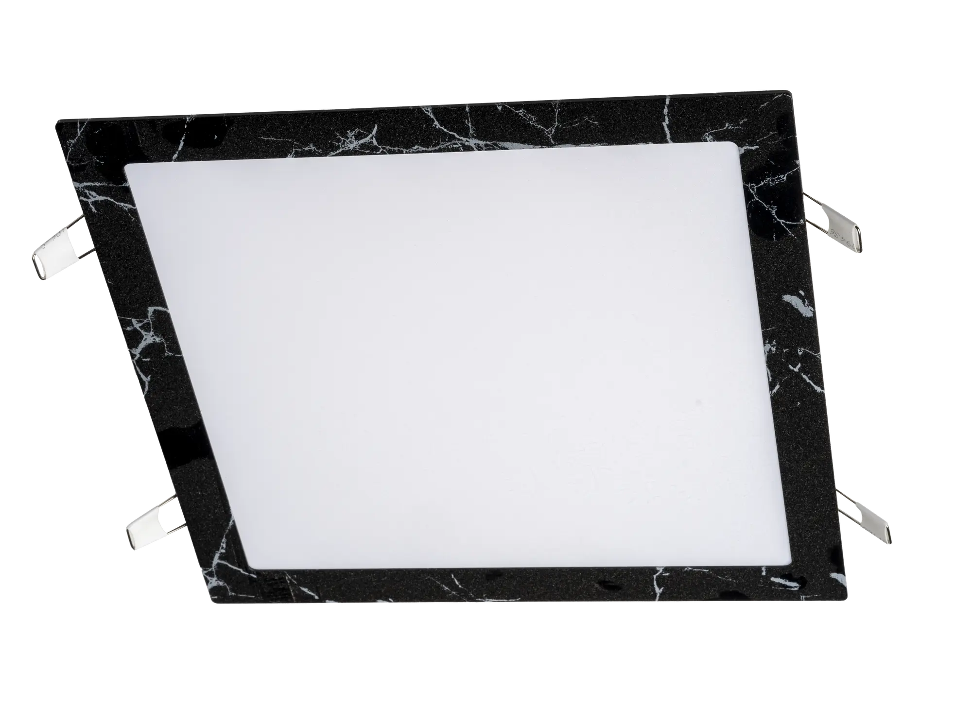 Downlight LED empotrable MIALUZ GROK negro cuadrado 3210 luz blanco ...