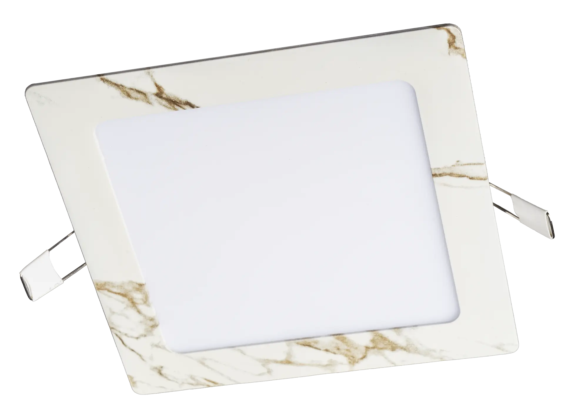 Downlight LED empotrable ALVERLAMP GROK blanco cuadrado 1284 luz blanco ...