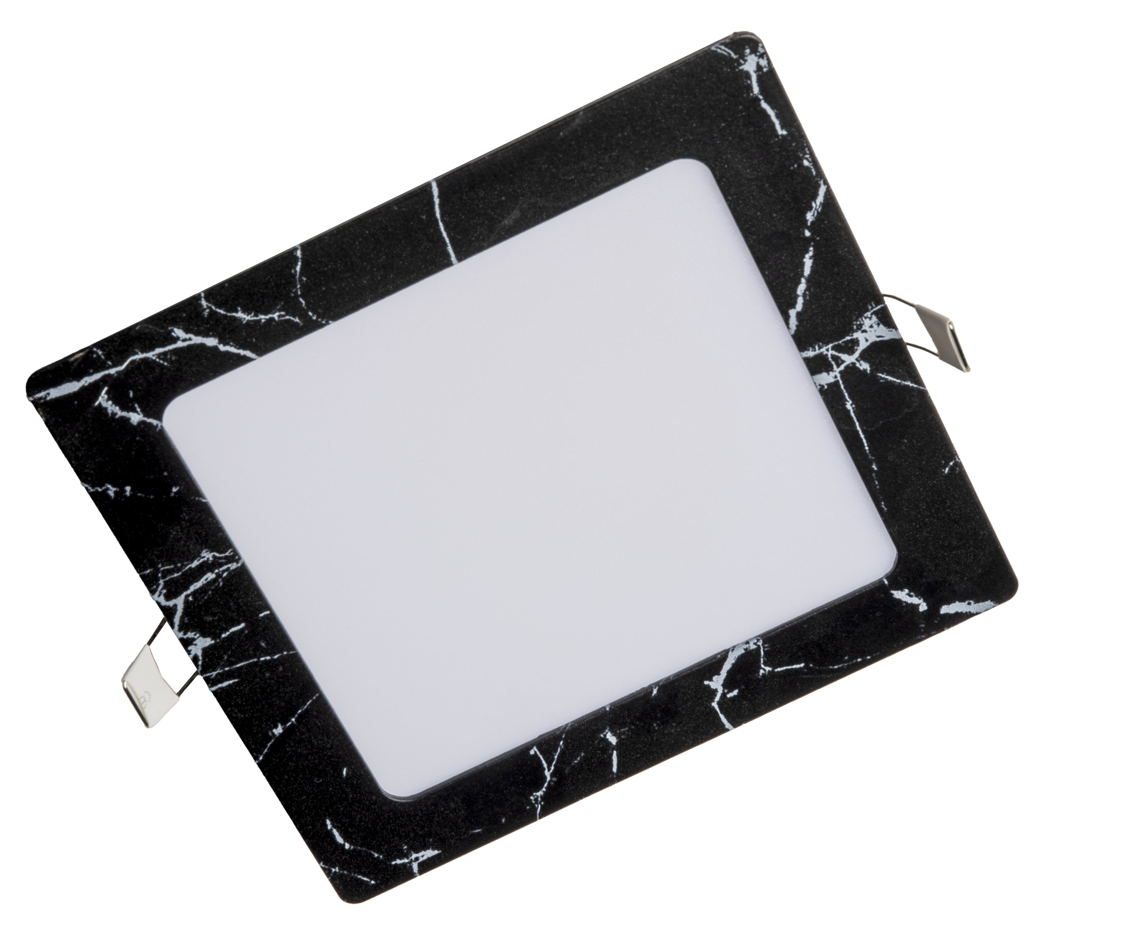 Downlight LED empotrable ALVERLAMP GROK negro cuadrado 1284 luz blanco ...