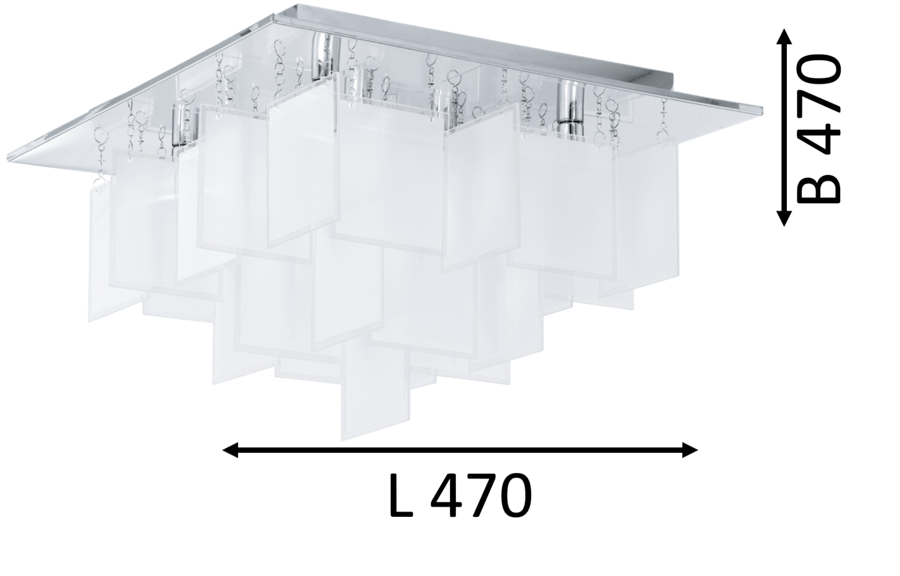 Condrada 1 G9 gris 47 cm | Leroy Merlin