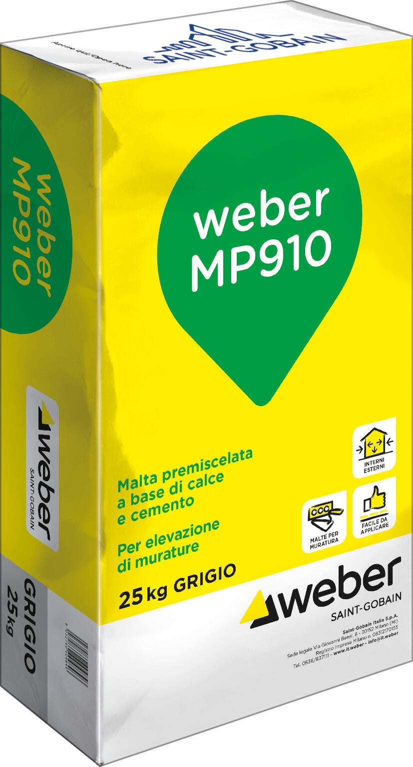 Malta WEBER SAINT - GOBAIN MP910 25 kg | Leroy Merlin