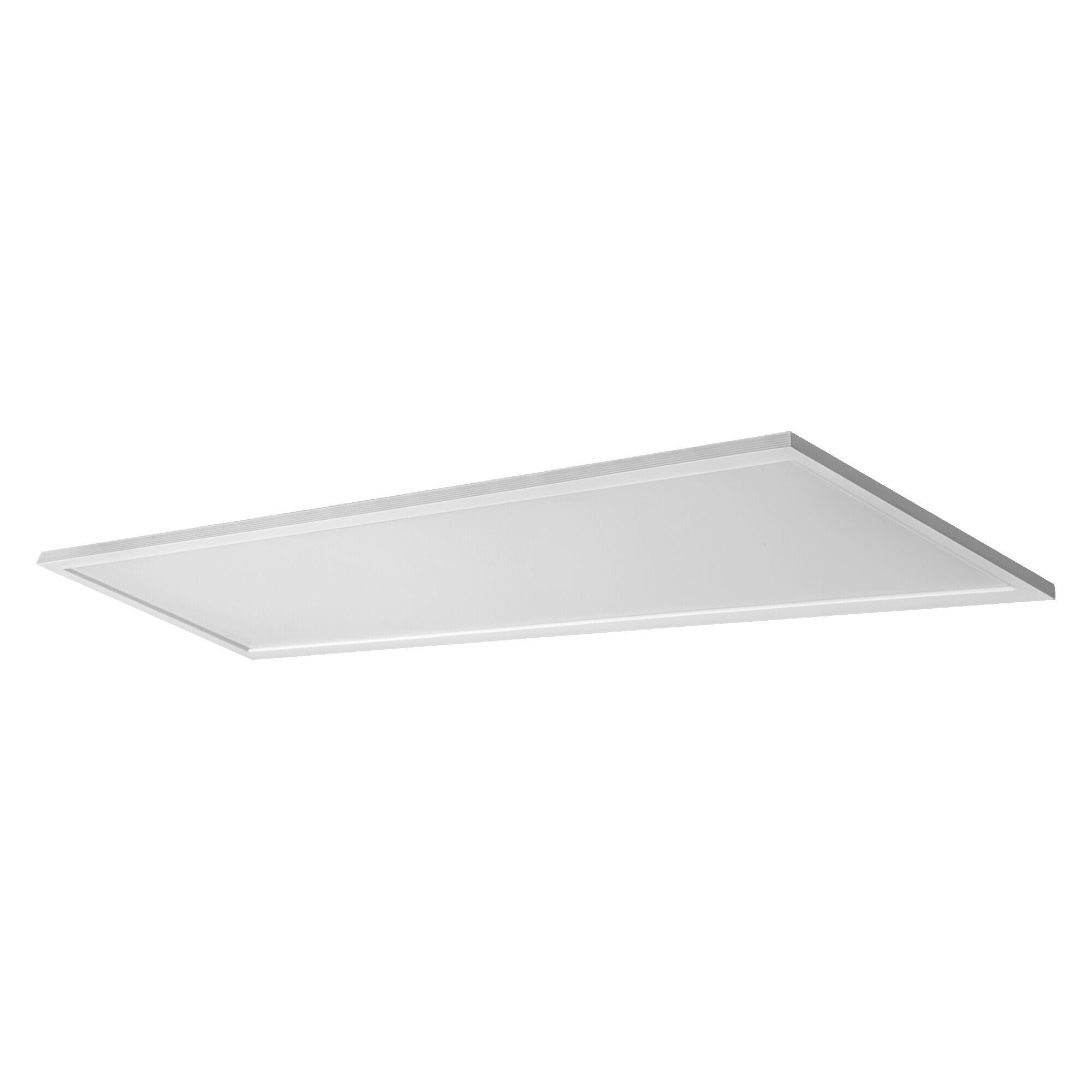 Plafón LED rectangular 36W 2800 lm 4000K plata | Leroy Merlin