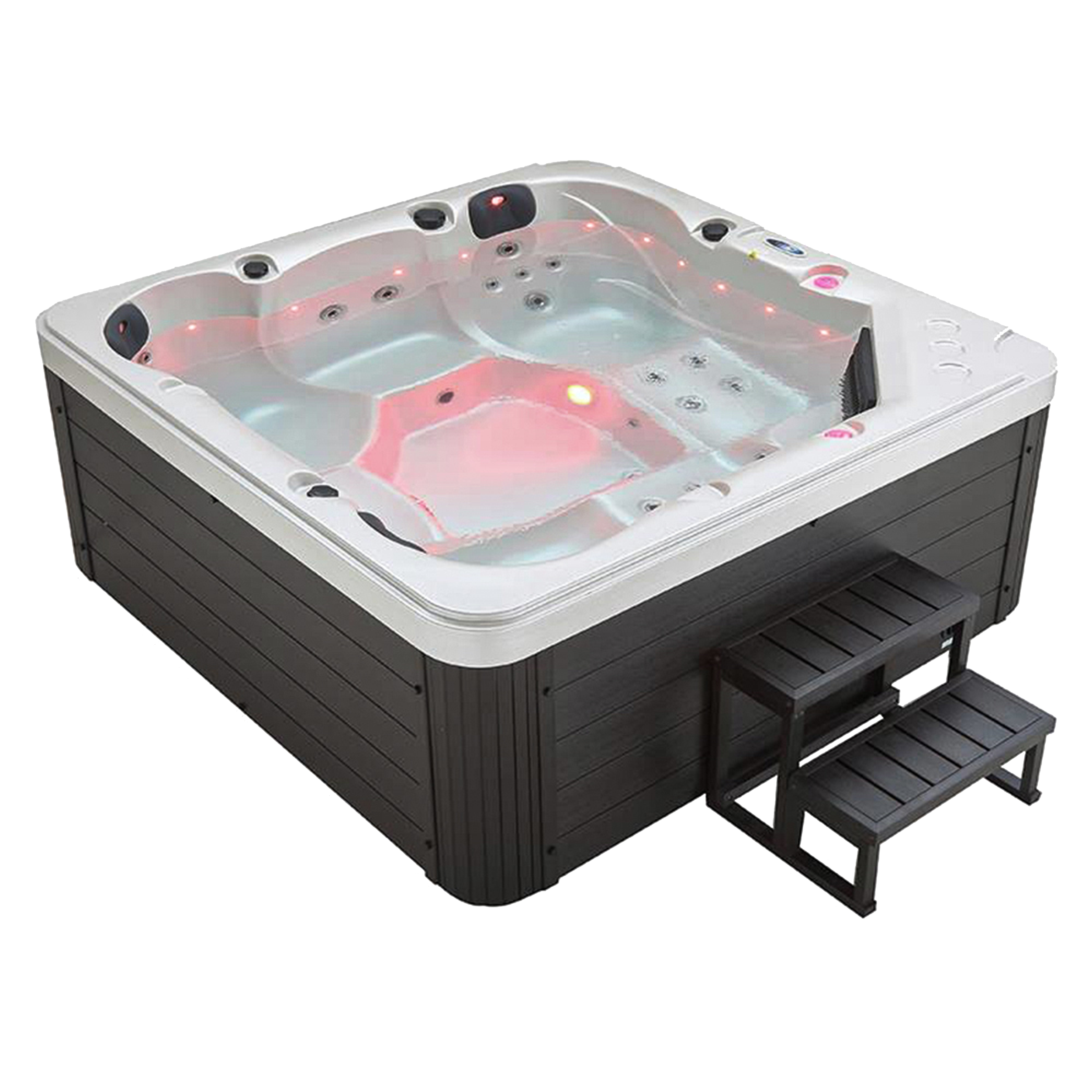 Jacuzzi ogrodowe wanna HYDRO-SPA-215M5 215x215x86cm Skiendi - Leroy Merlin