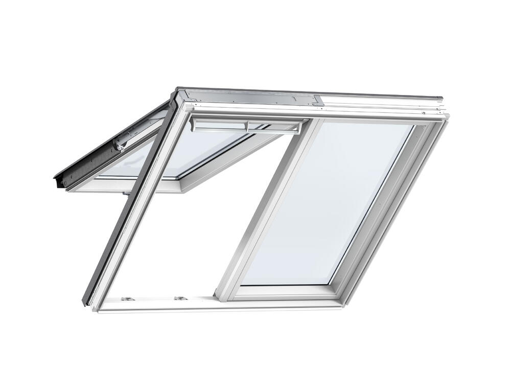 Verrière 2 en 1 VELUX à projection confort GPLS FPK06 155 x 118 cm ...