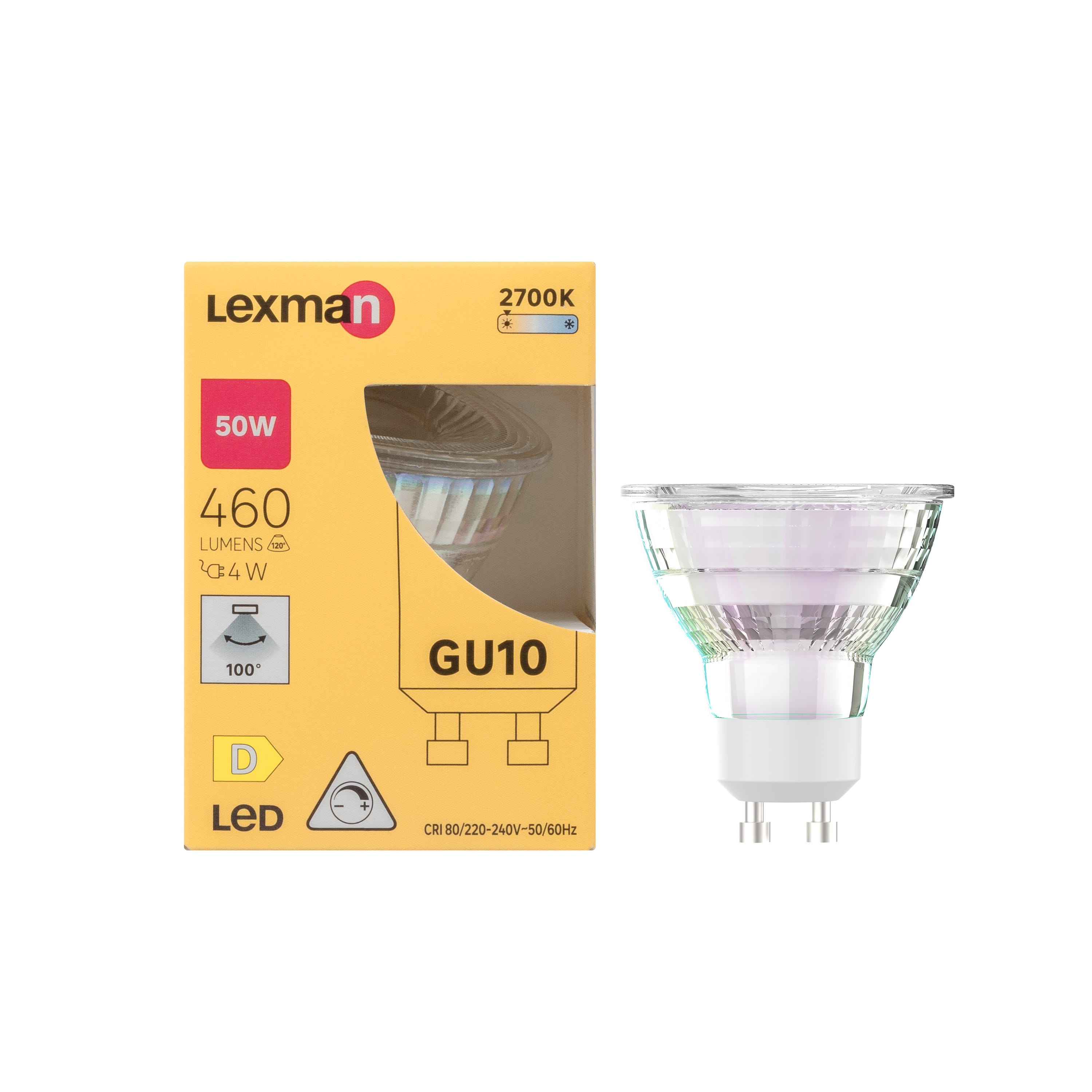 Żarówka Led Gu10 4 W 460 Lm Ciepła Biel Lexman Leroy Merlin