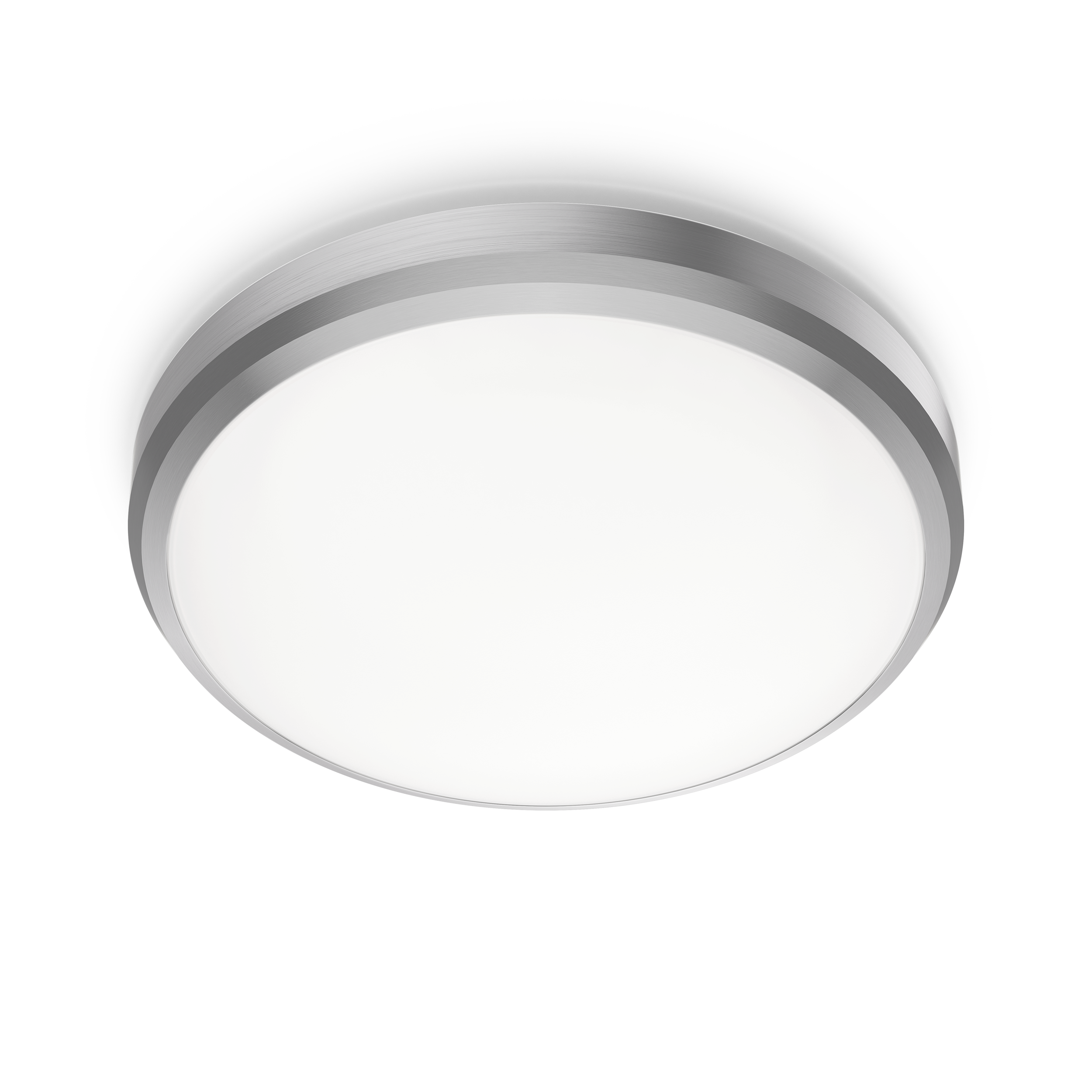 Plafón exterior led PHILIPS Doris níquel 6W blanco neutro | Leroy Merlin