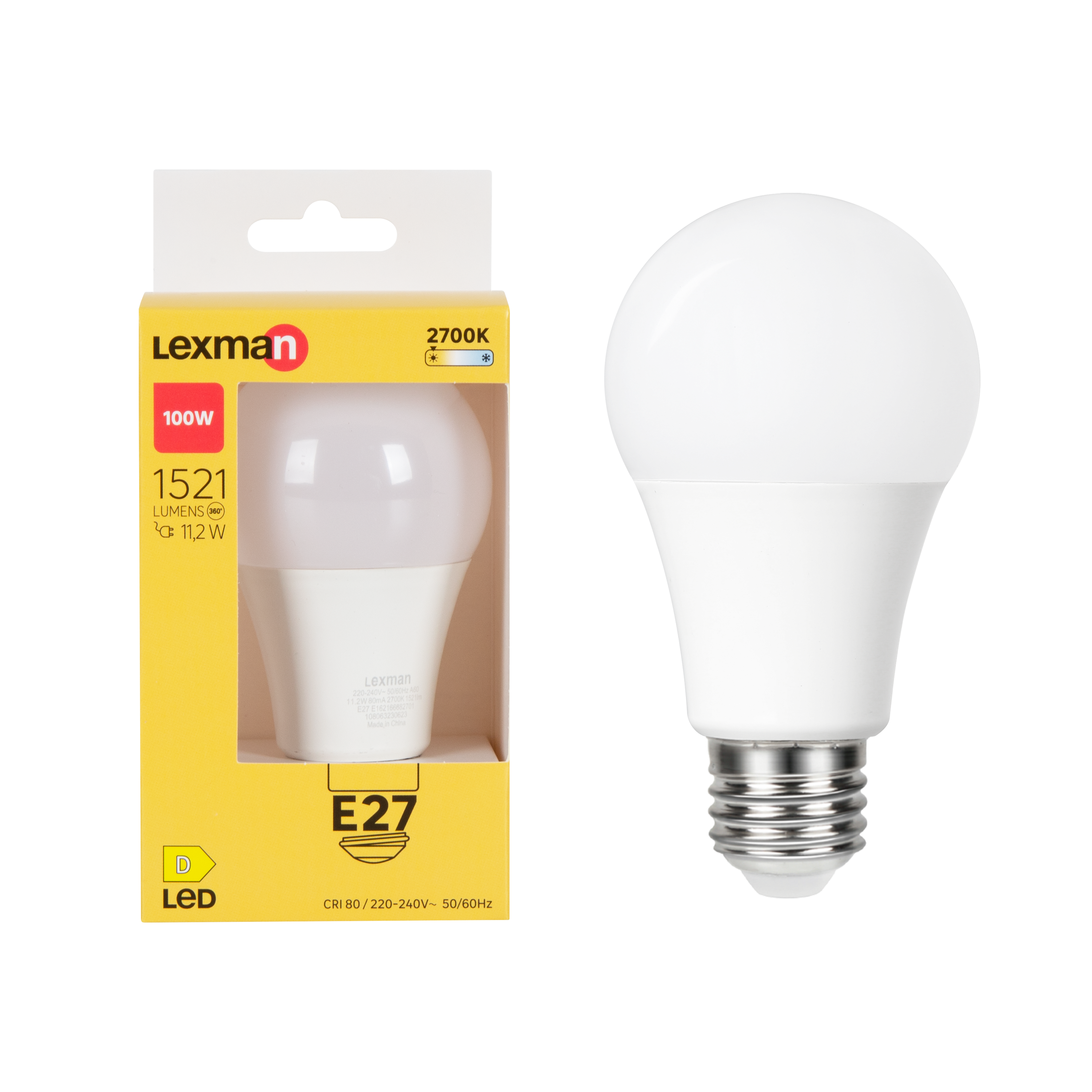 Bombilla LED E27 estándar 1521 lm blanco cálido Lexman | Leroy Merlin