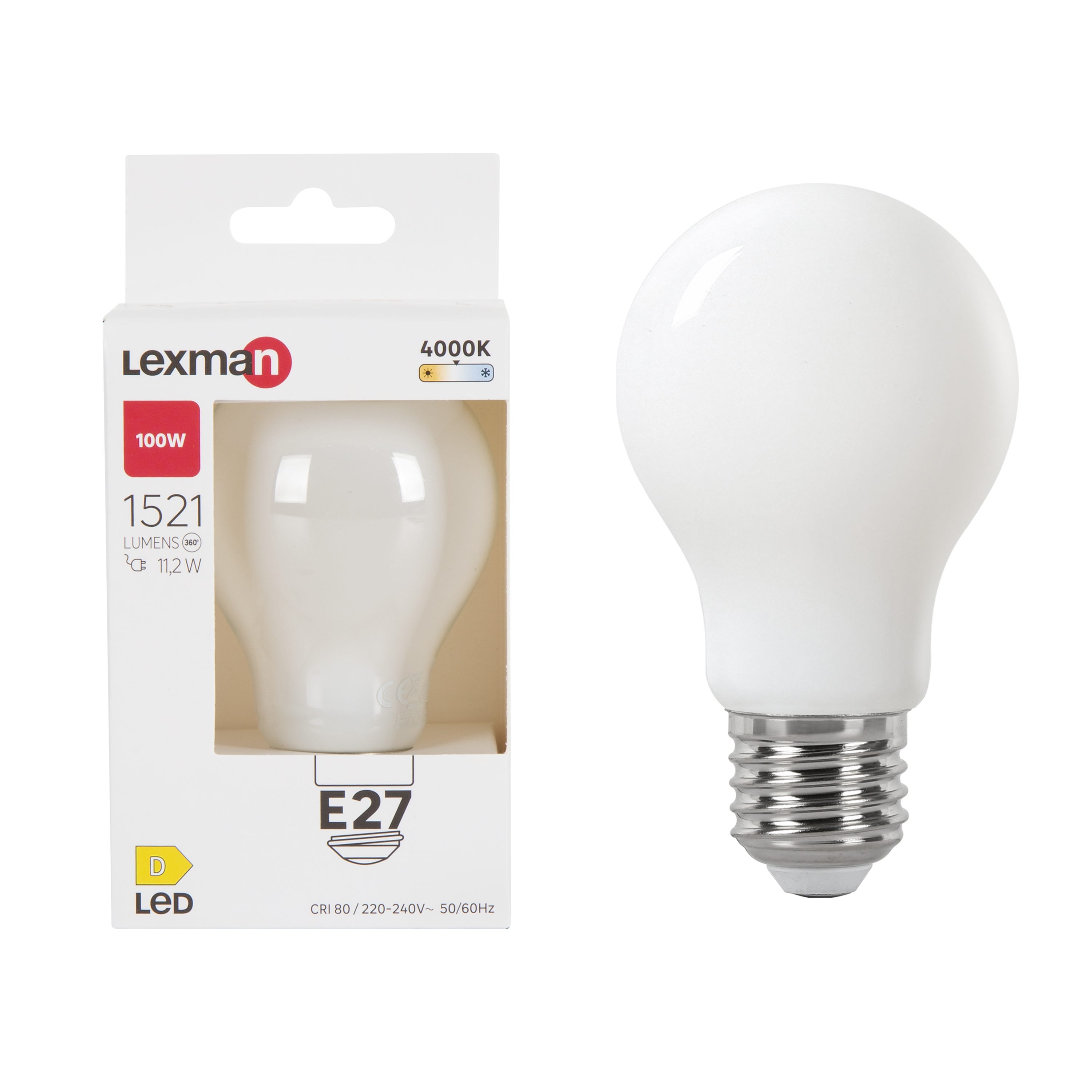 Ampoule Led E27 1521lm 100w Blanc Neutre Lexman Leroy Merlin