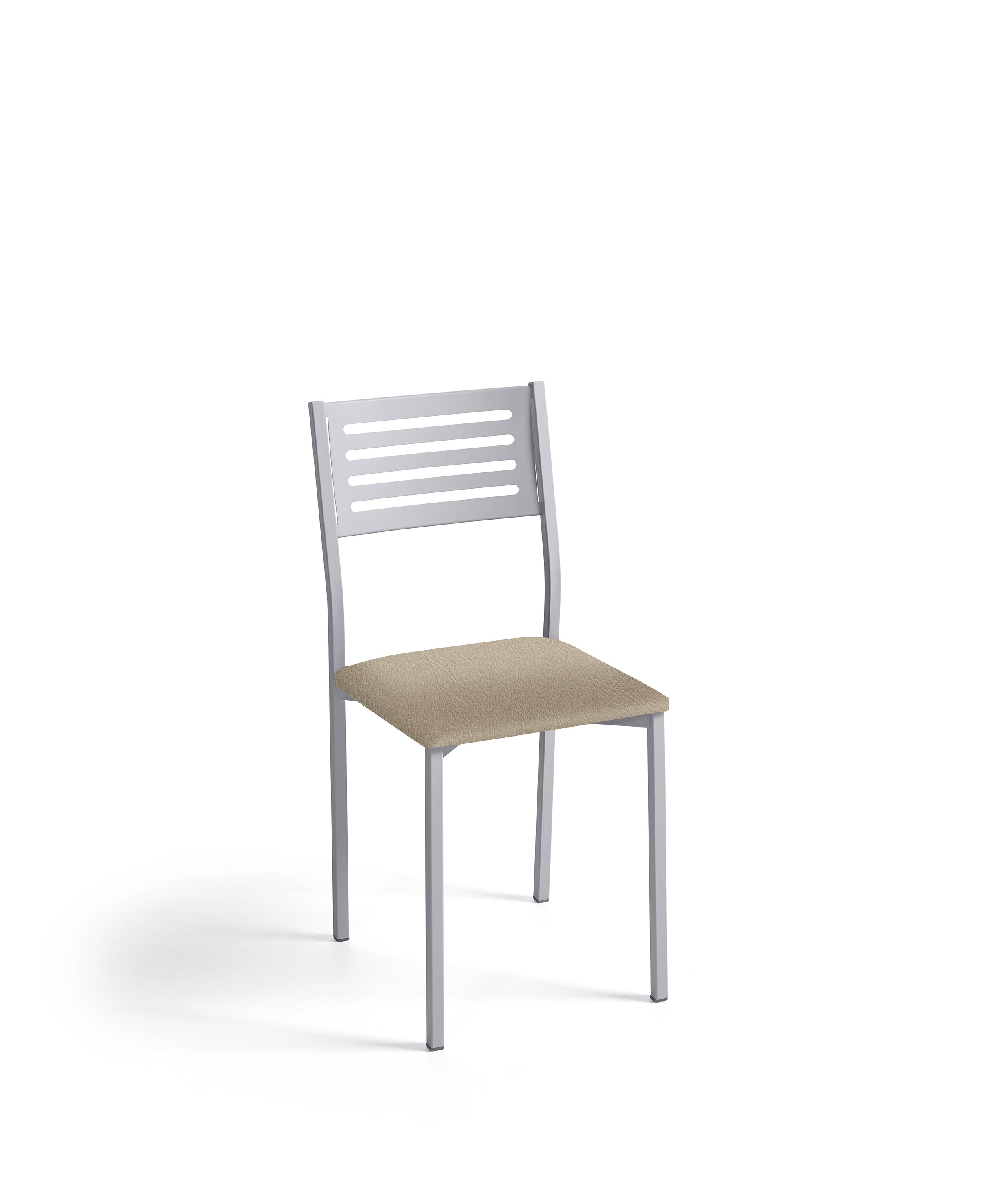 Silla de cocina Kelsa de aluminio Silver visón 38x86x47cm | Leroy Merlin