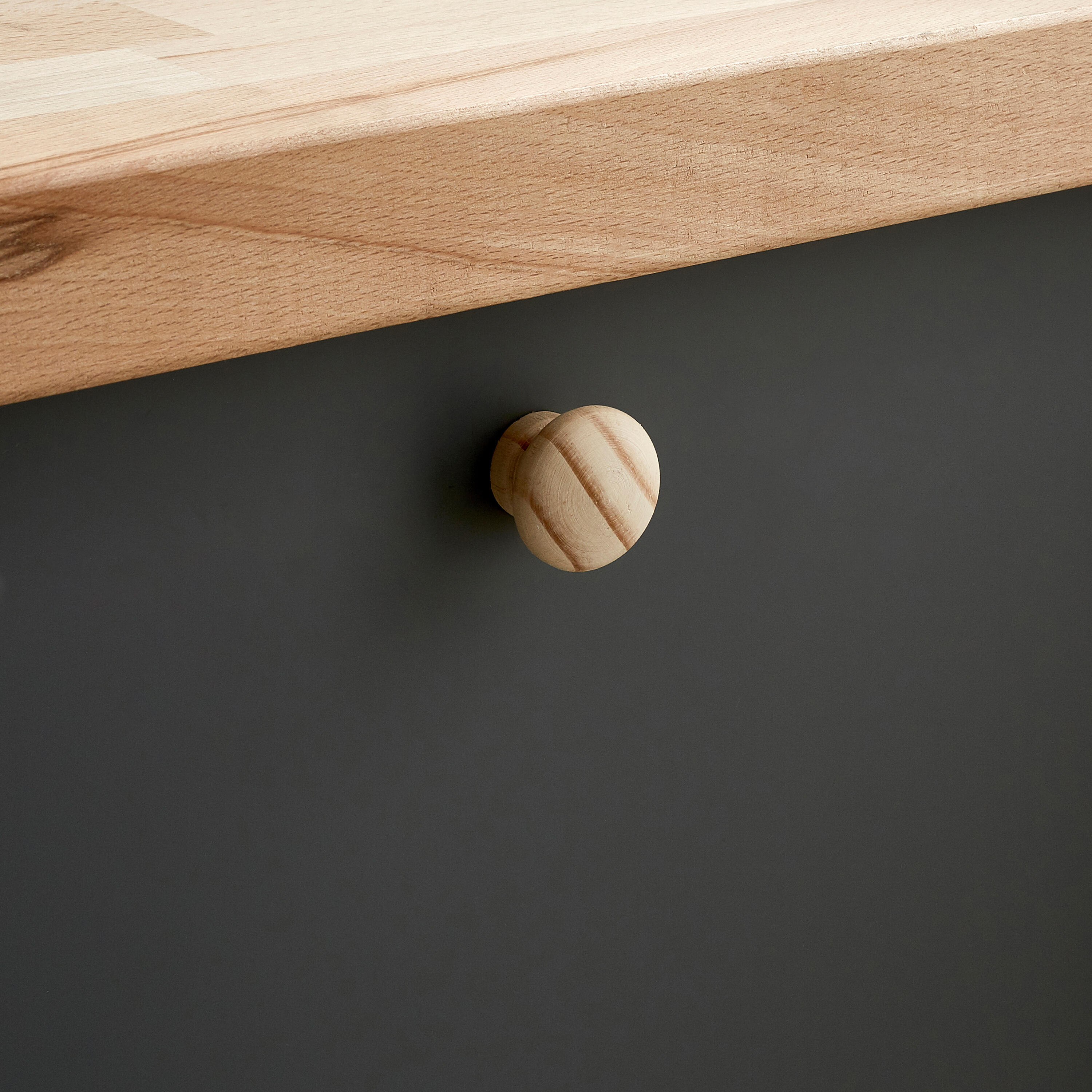 Bouton de meuble rond, bois naturel, Diam.30 mm | Leroy Merlin