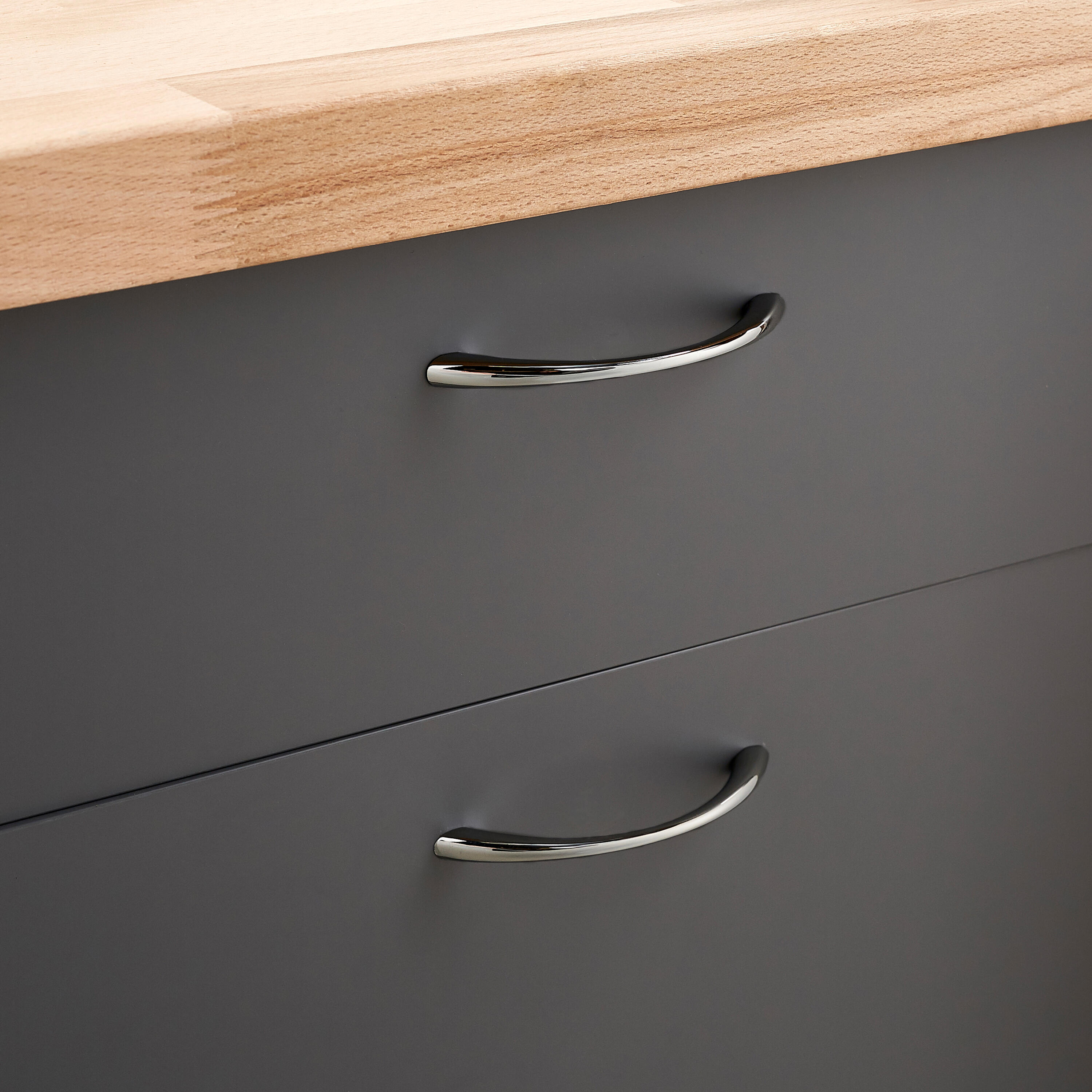 Poignée de meuble Chic, zamak chrome chromé, entraxe 96 mm | Leroy Merlin