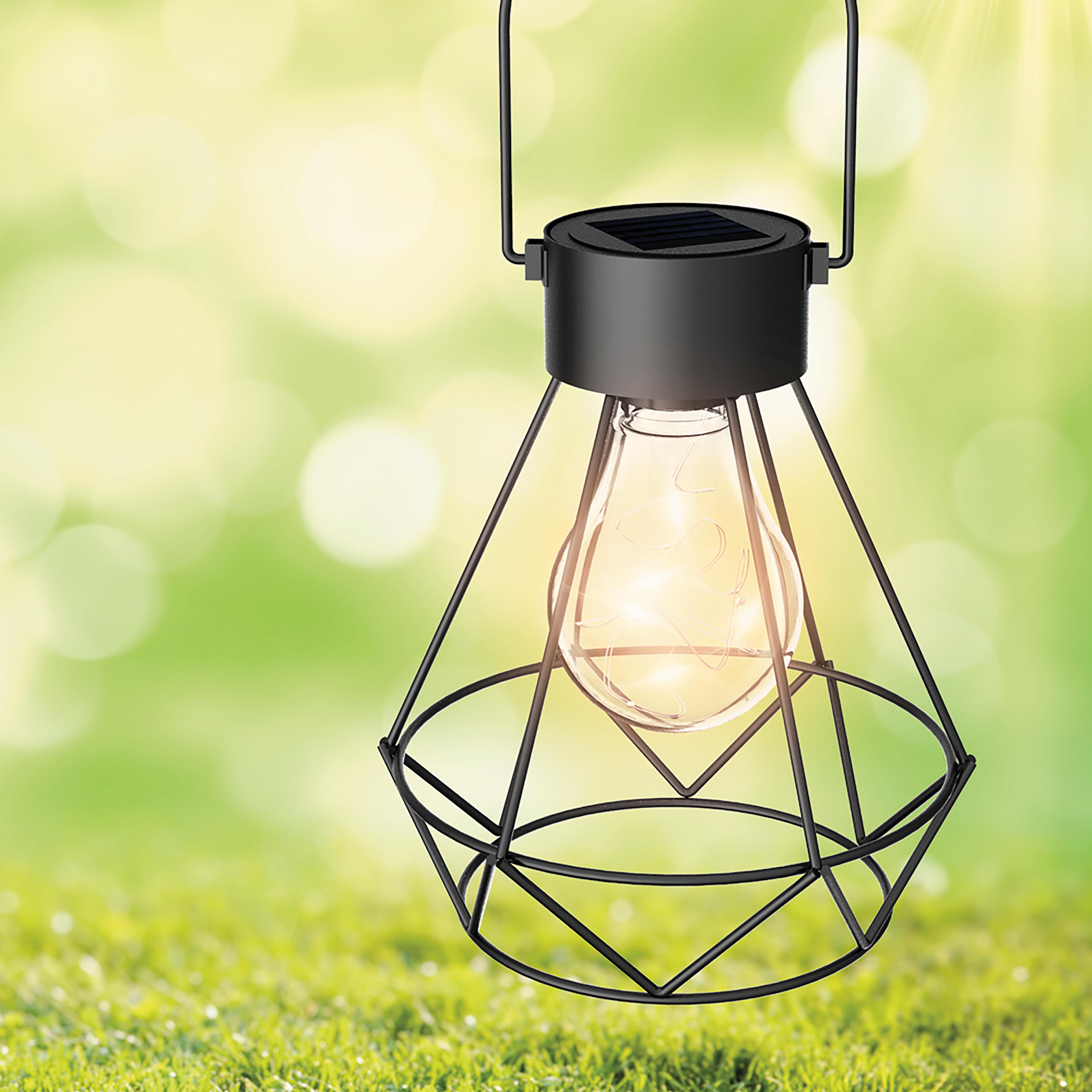 Lanterne solaire noir XANLITE | Leroy Merlin