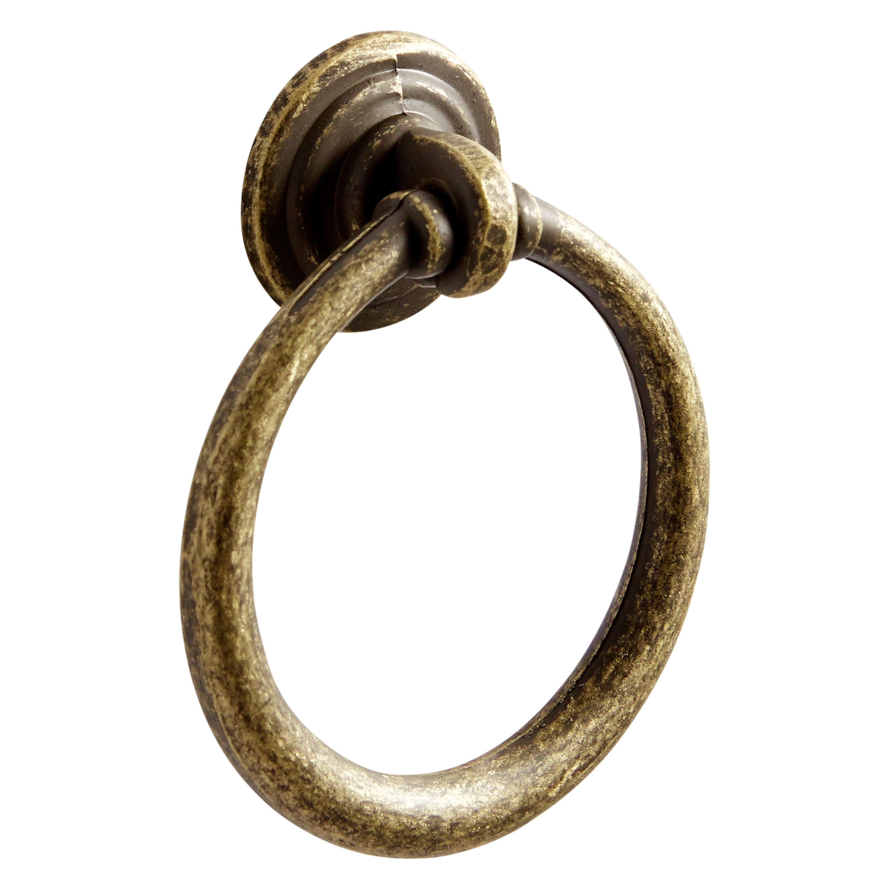 Pomolo per mobili INSPIRE ring in zama ottone anticato H 15 mm L 41.3 ...