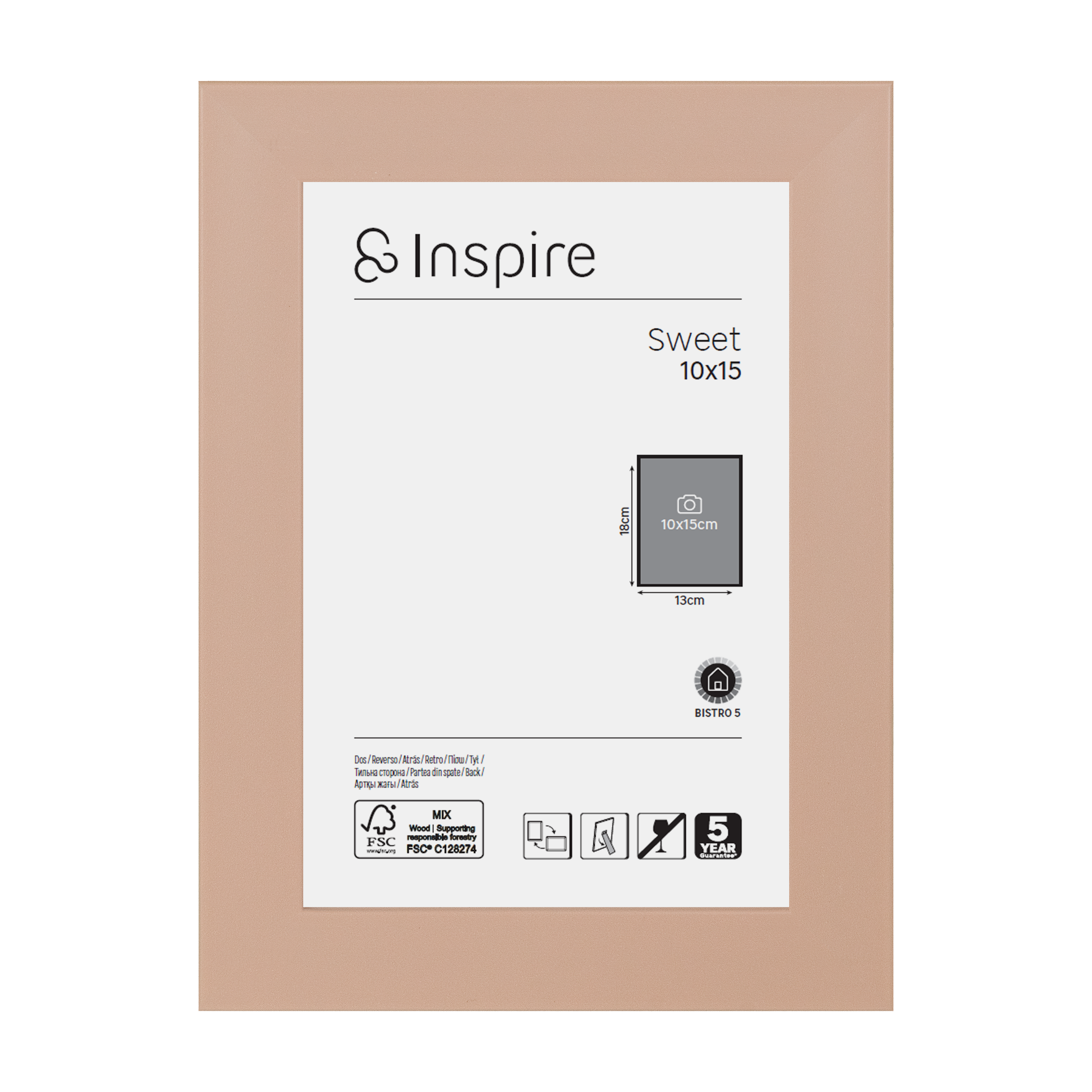 Marco Sweet Bristro rosa INSPIRE 10x15cm | Leroy Merlin