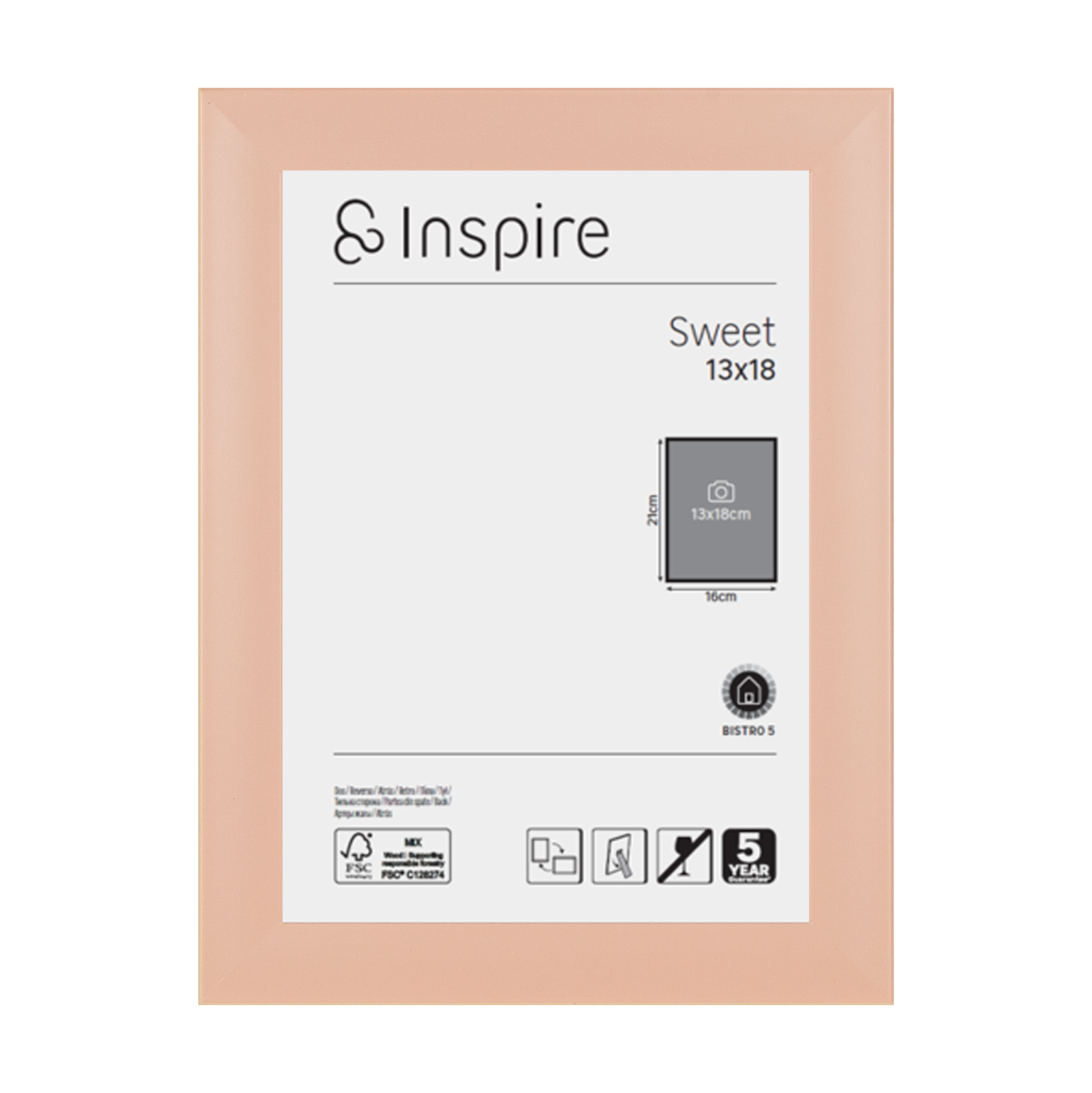 Marco Sweet Bistro rosa INSPIRE 13x18cm | Leroy Merlin