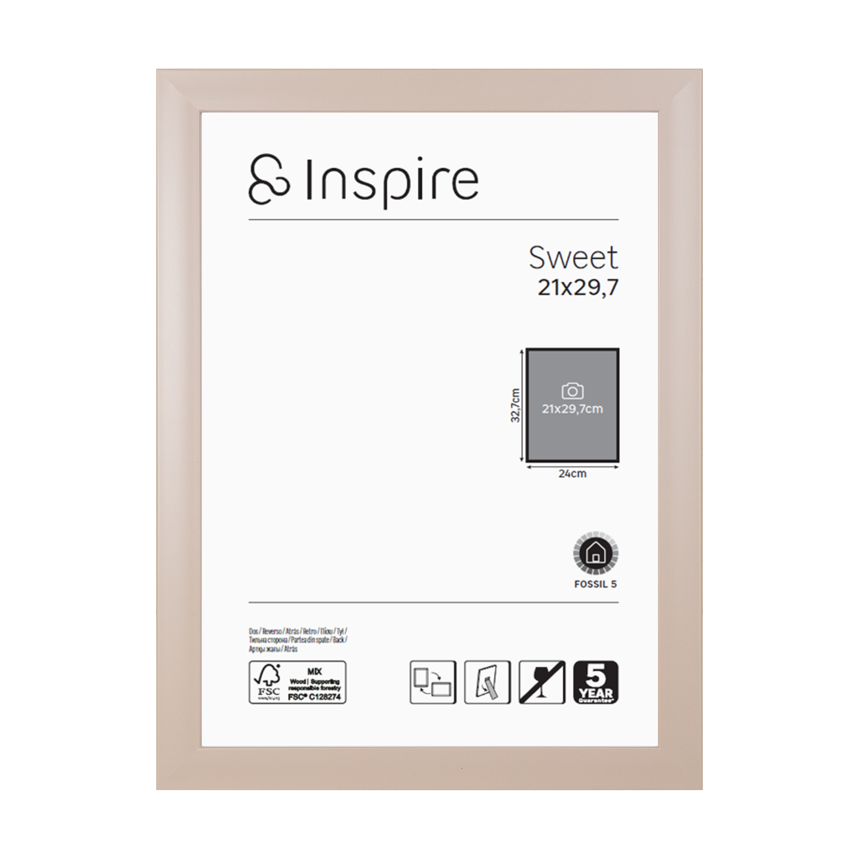 Marco Sweet Fossil topo INSPIRE 21x29.7cm | Leroy Merlin