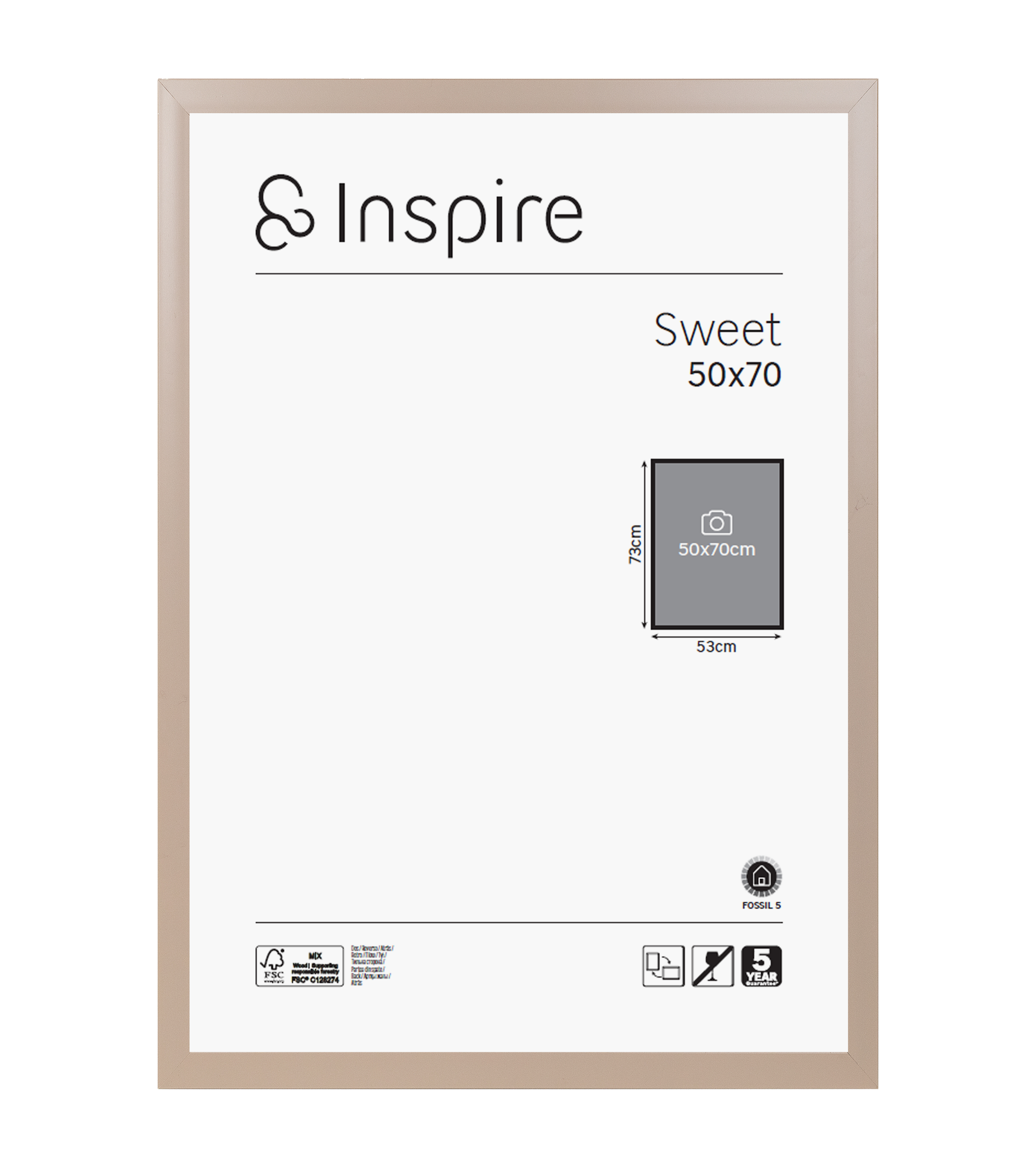 Marco Sweet Fossil topo INSPIRE 50x70cm | Leroy Merlin