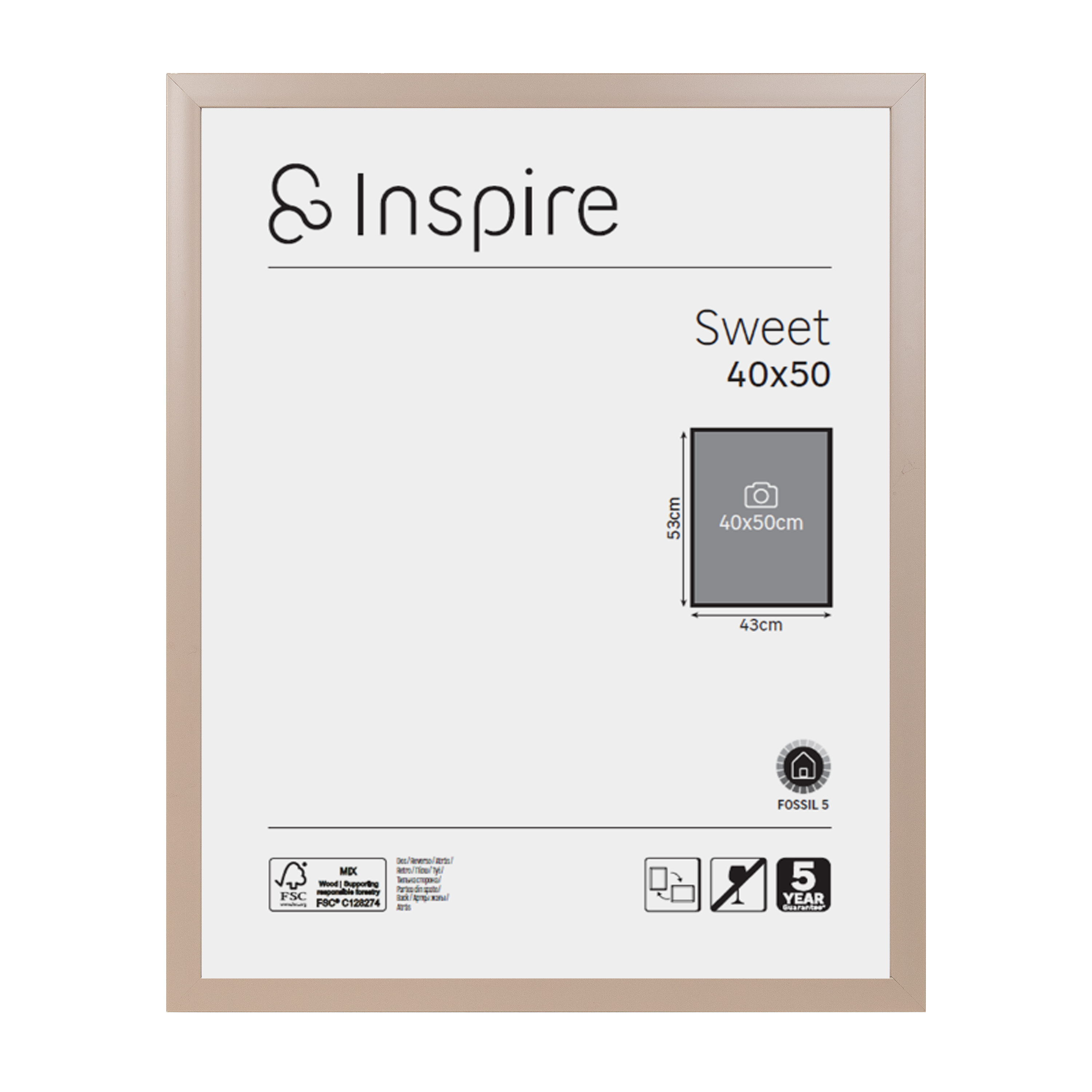 Marco Sweet Fossil topo INSPIRE 40x50cm | Leroy Merlin