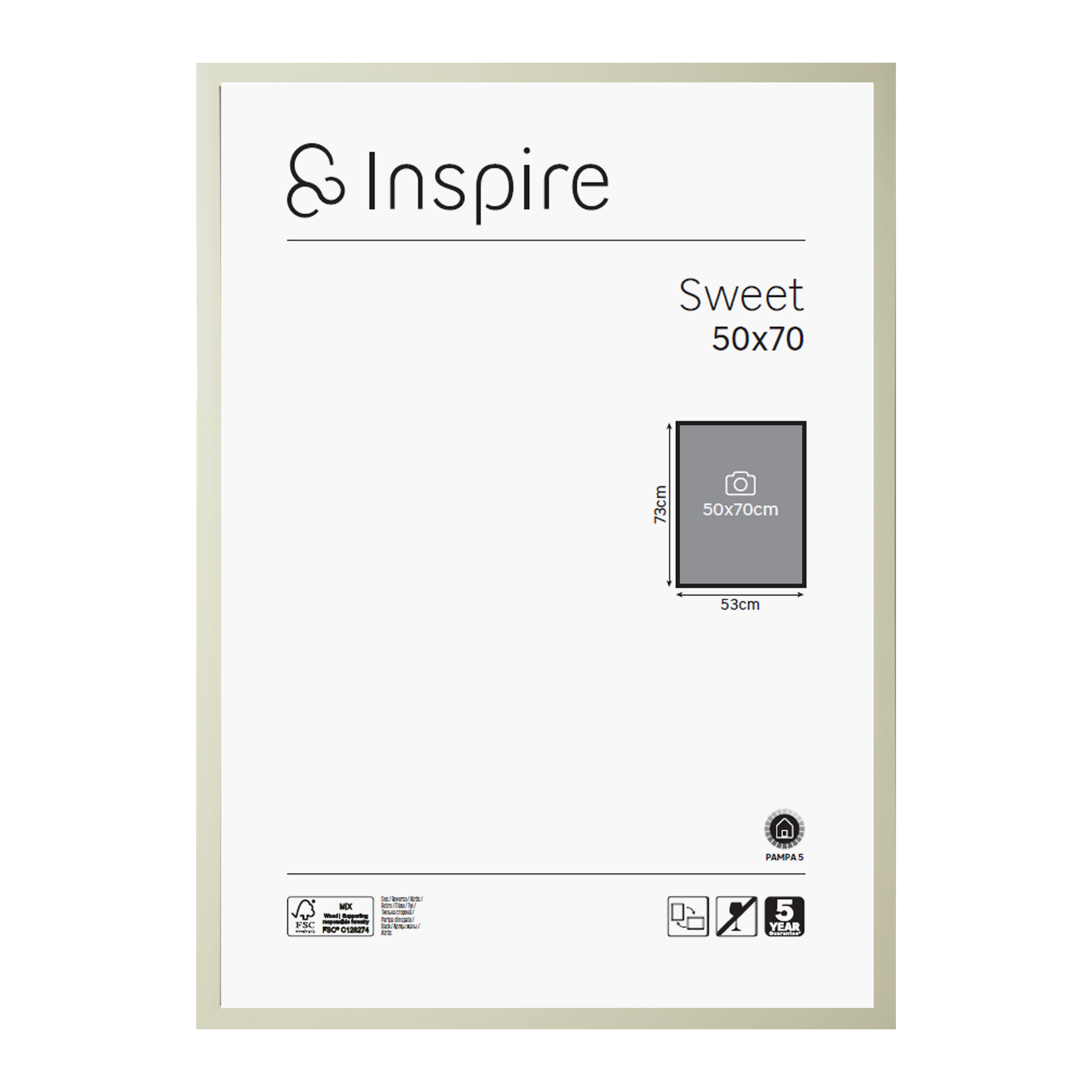 Marco Sweet Pampa verde INSPIRE 50x70cm | Leroy Merlin