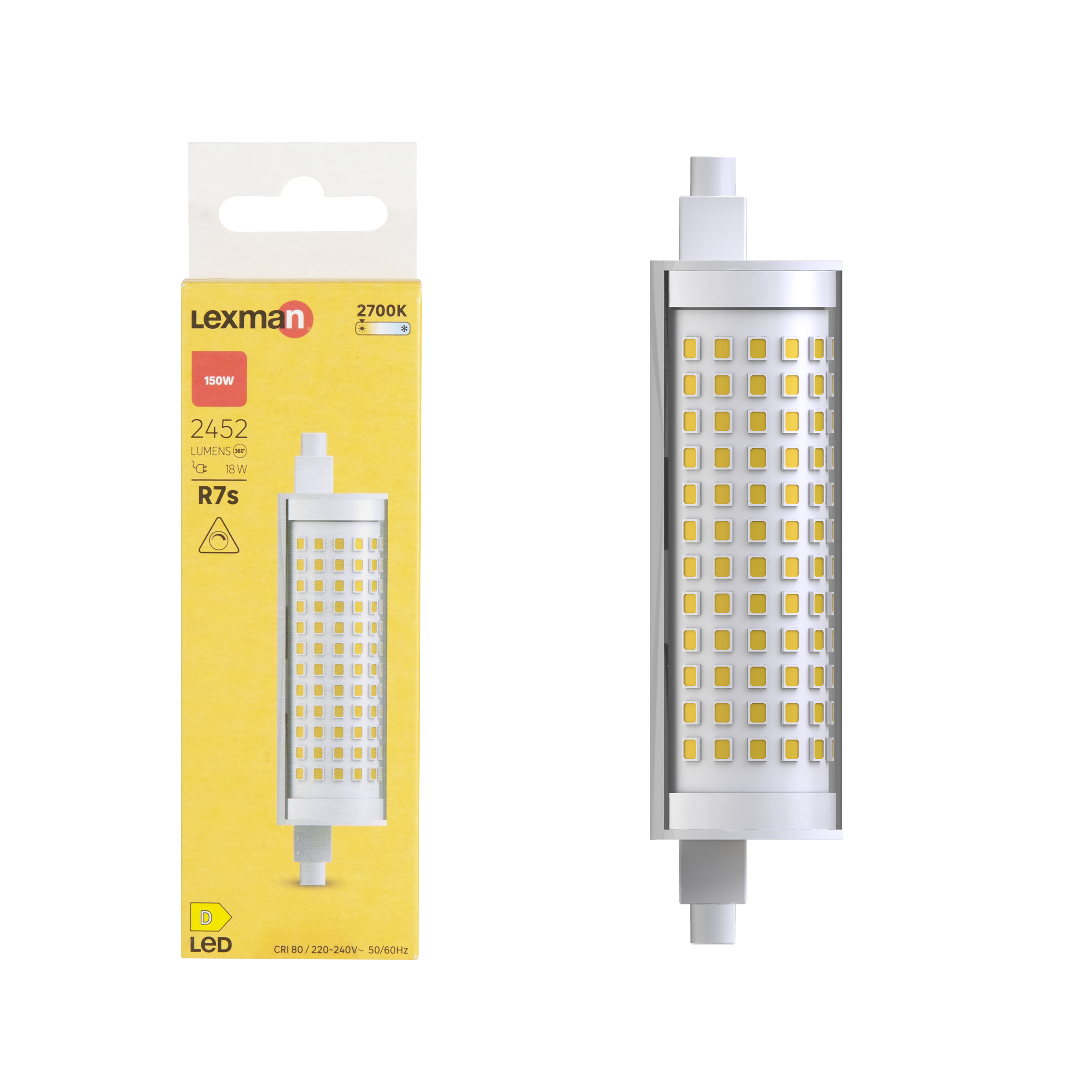 Bombilla led R7S 118 2452 lm blanco opaco | Leroy Merlin