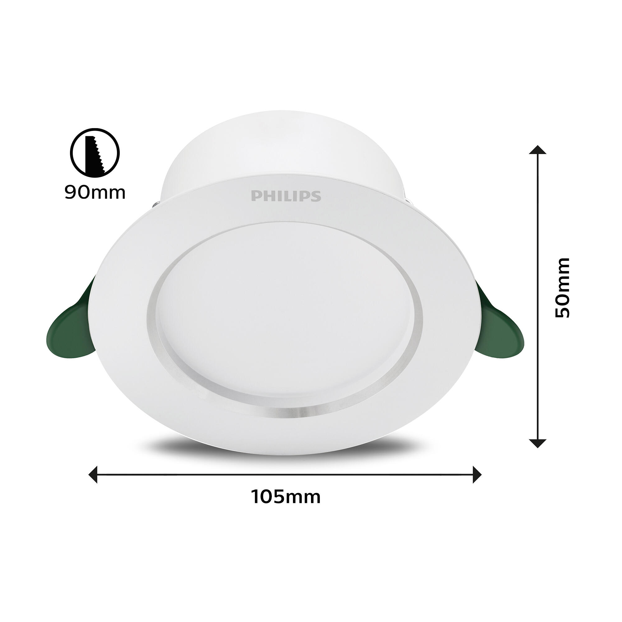 Downlight LED empotrable PHILIPS SMART blanco redondo ø10.5 cm 4000 luz ...