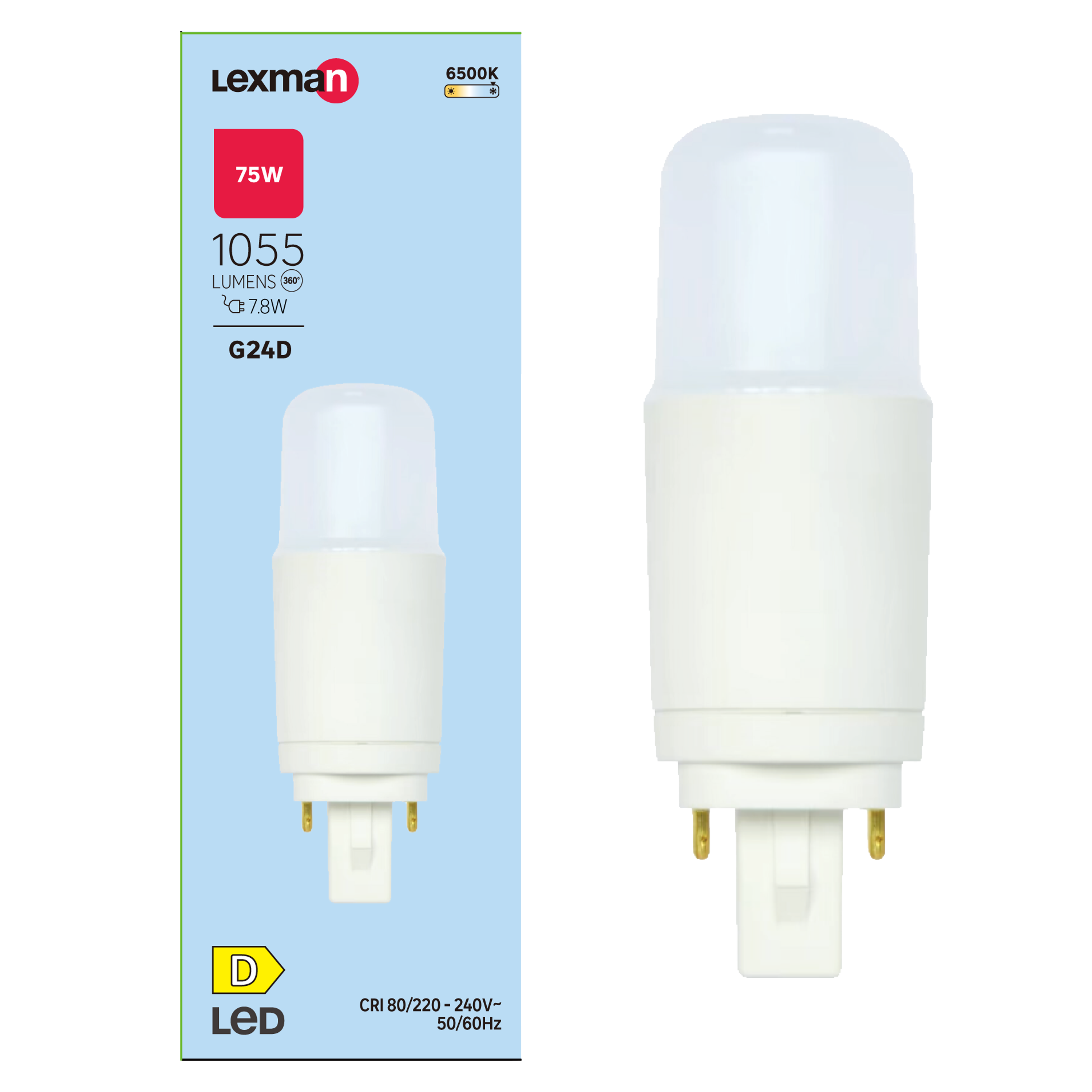 Bombilla LED G24d 2PIN 1055 lm blanco cálido Lexman | Leroy Merlin