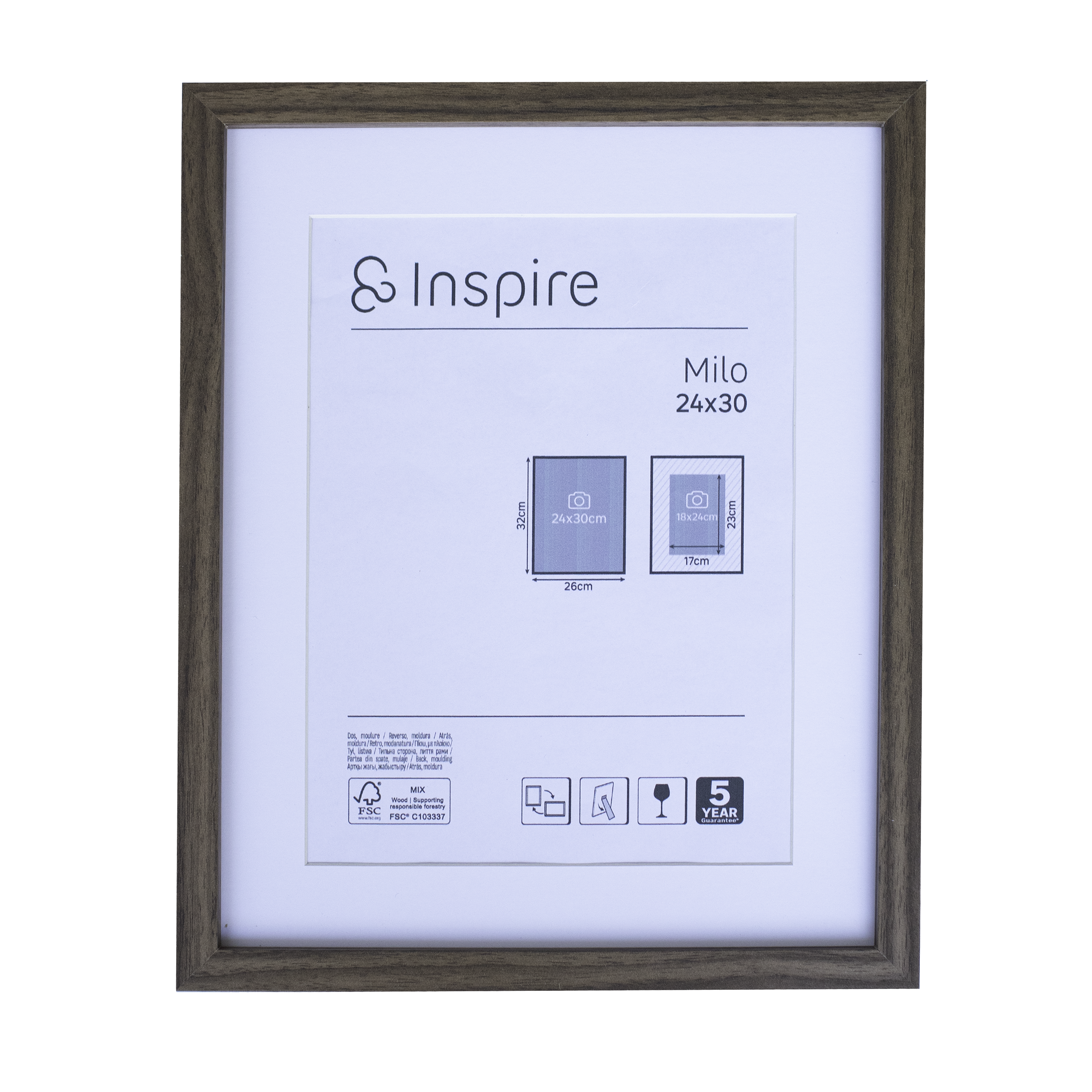 Marco Milo nogal INSPIRE 24x30cm | Leroy Merlin