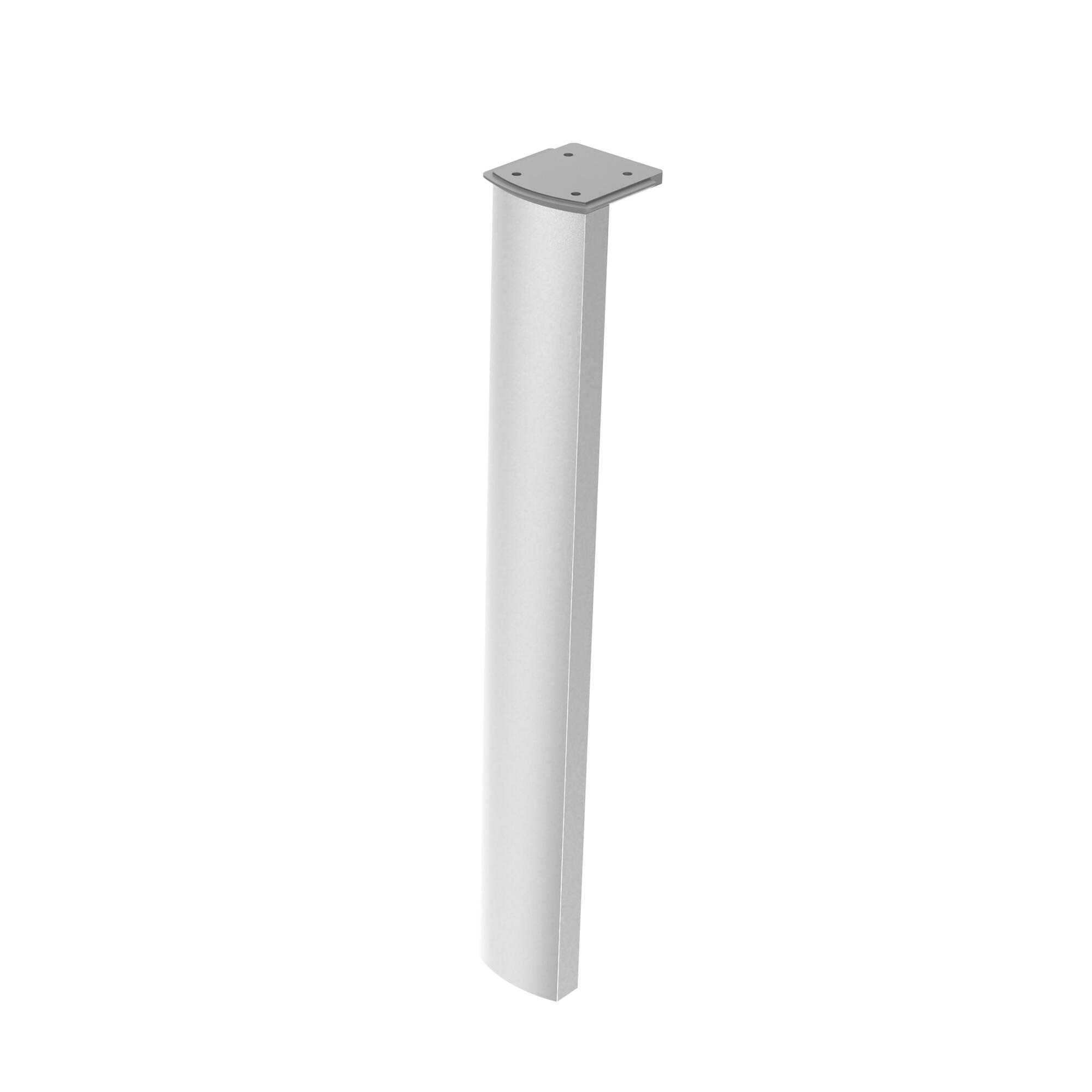 Pata para mueble de aluminio con altura regulable color gris altura 40 ...