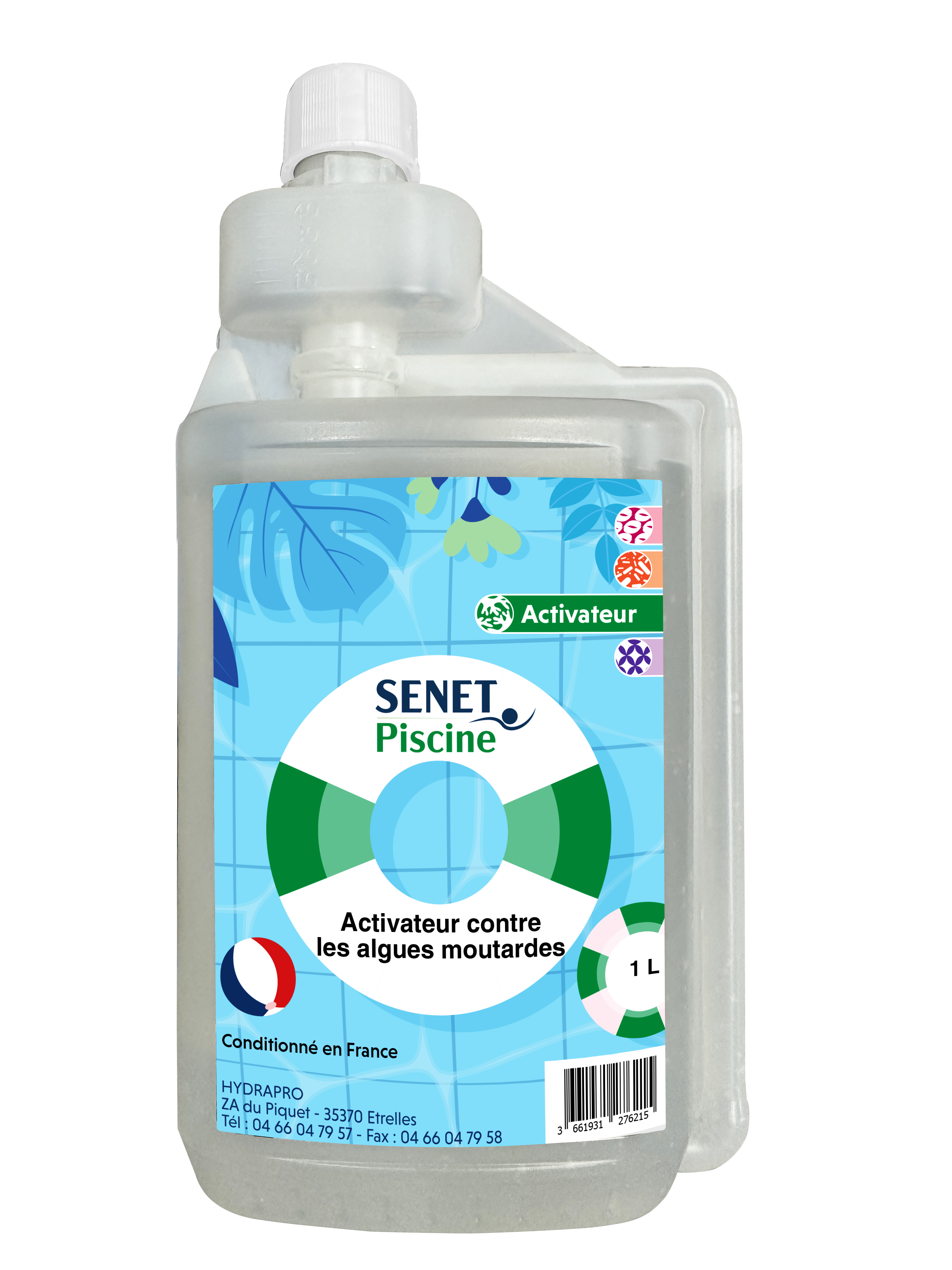 Anti algues moutarde piscine, liquide 1L | Leroy Merlin