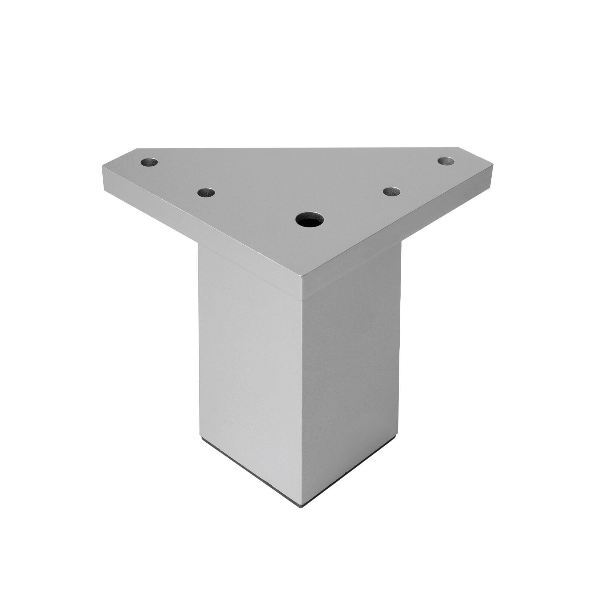Pata para mueble de ABS color gris altura 8 cm | Leroy Merlin