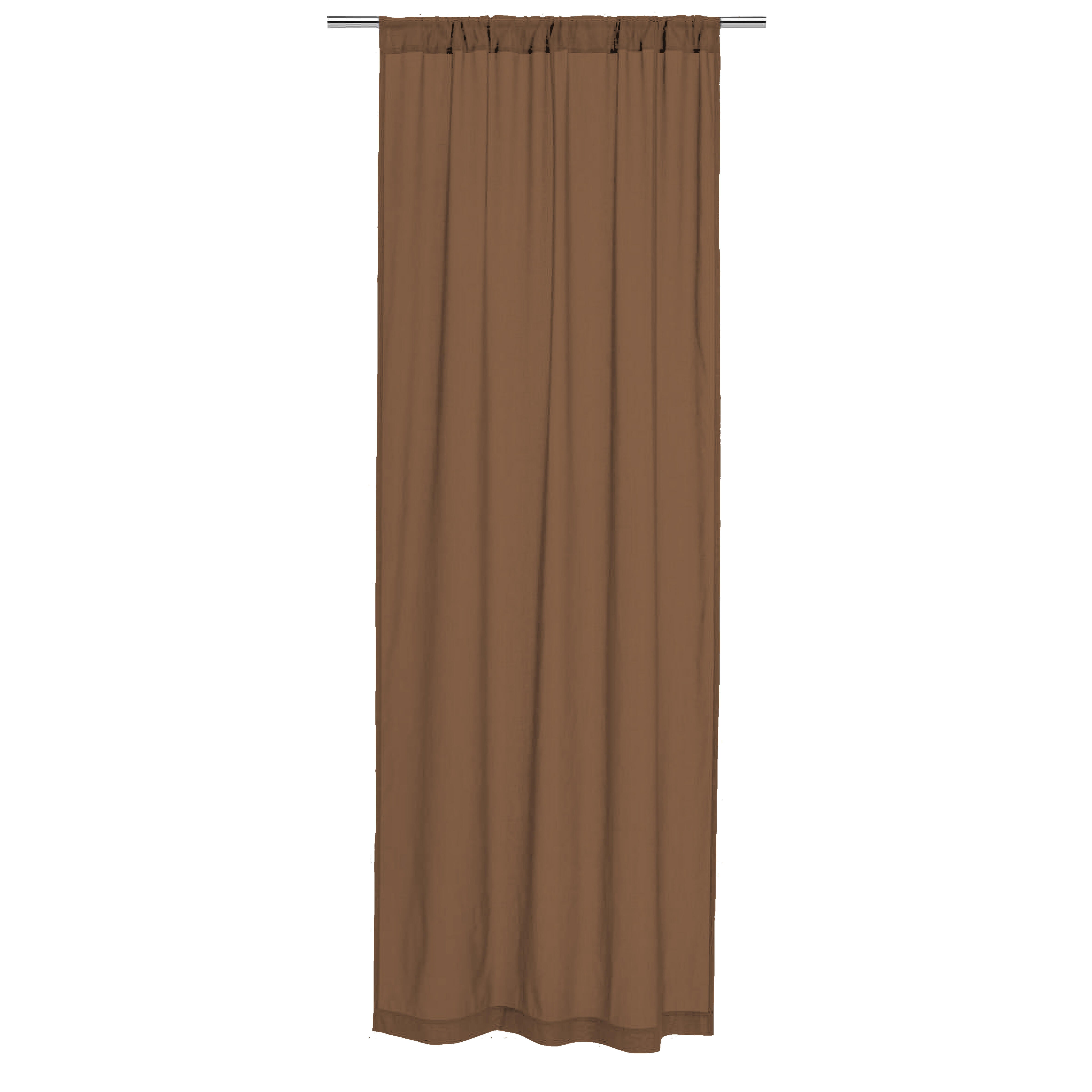 Cortina cinta frunce Taylor INSPIRE liso teja de 300x270cm | Leroy Merlin