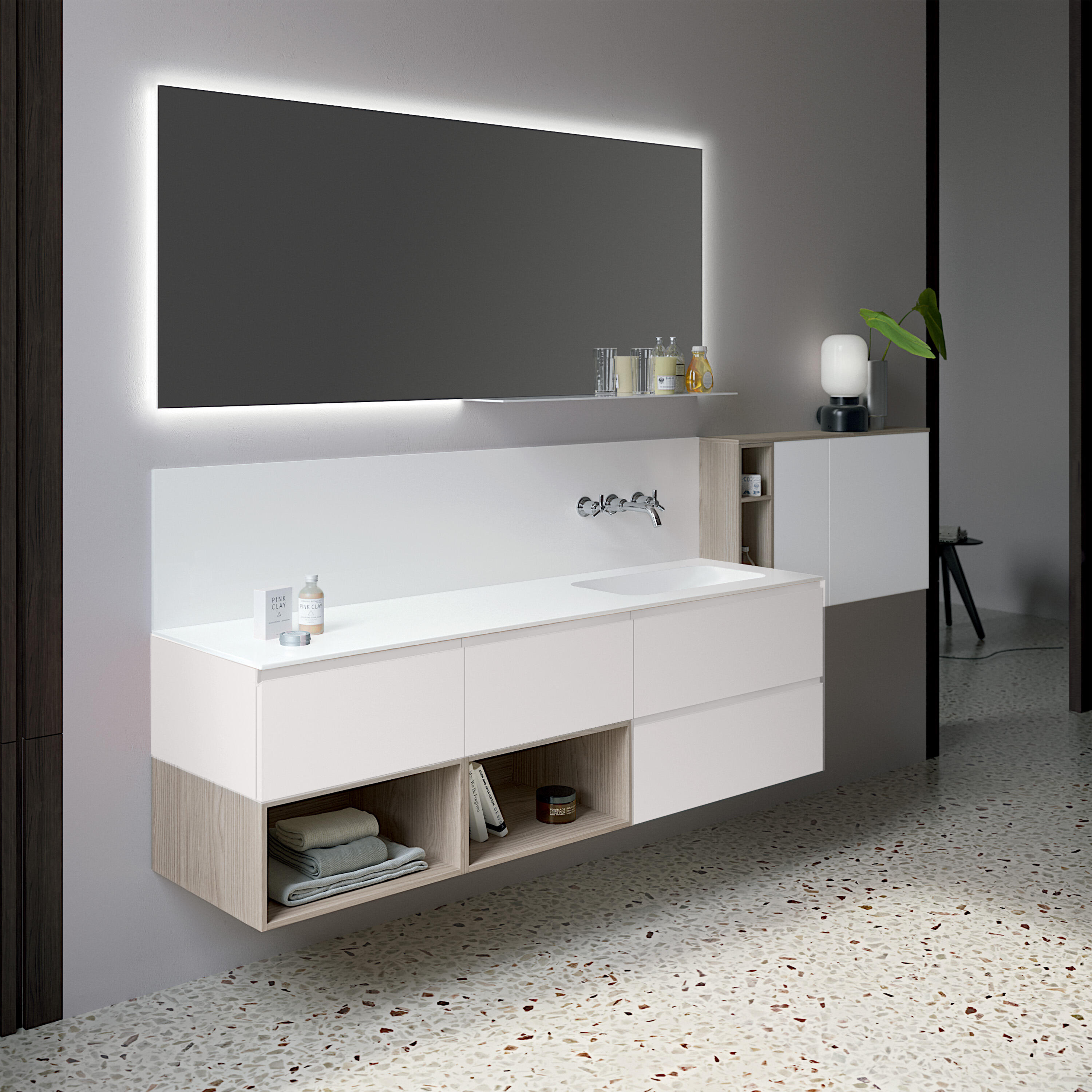 Mobile da bagno sotto lavabo Eklettica colore su ordinazione L 60 x H ...