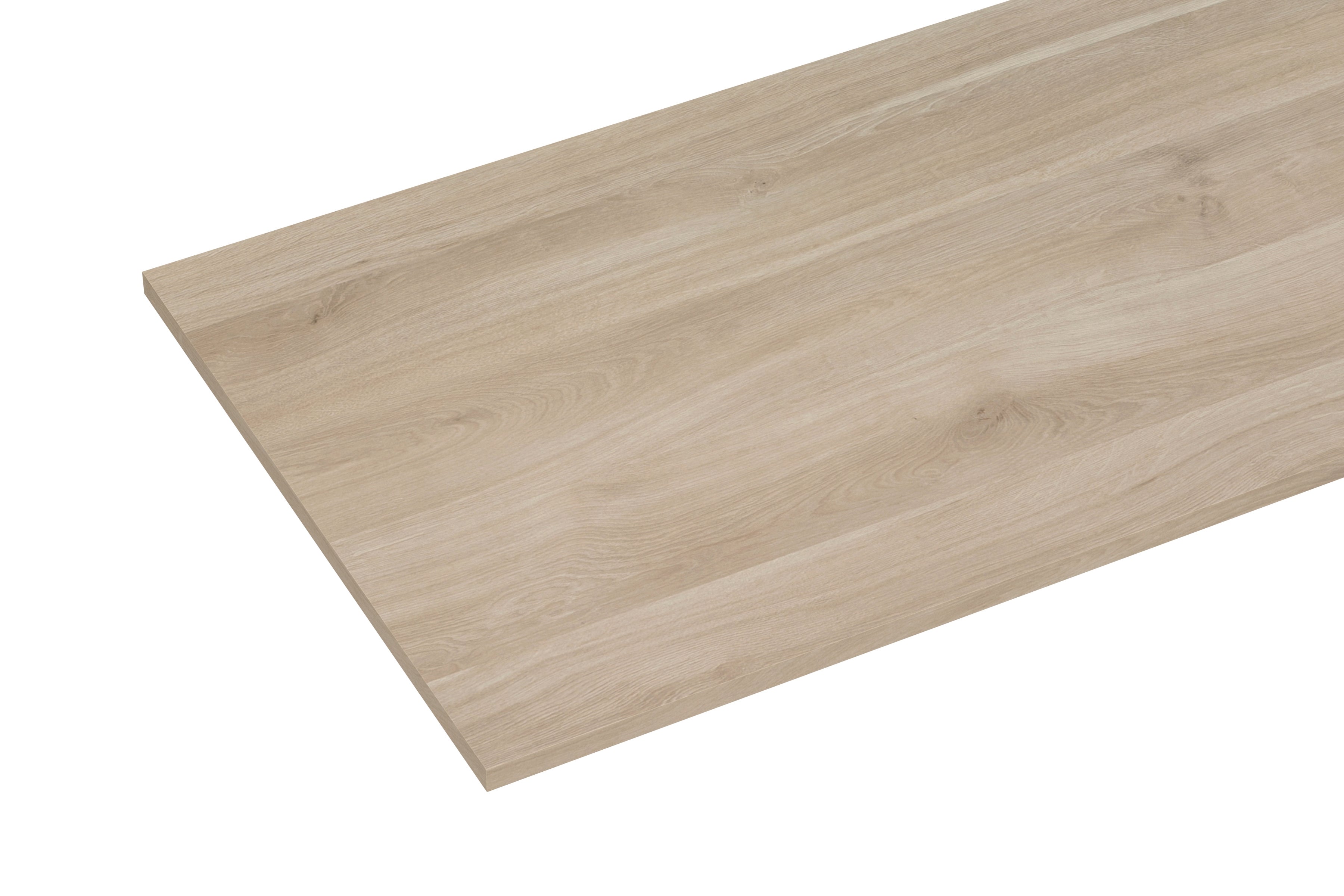 Tablette revêtu mélaminé, décor chêne Japon, L.250 x l.50 cm x Ep.18 mm ...