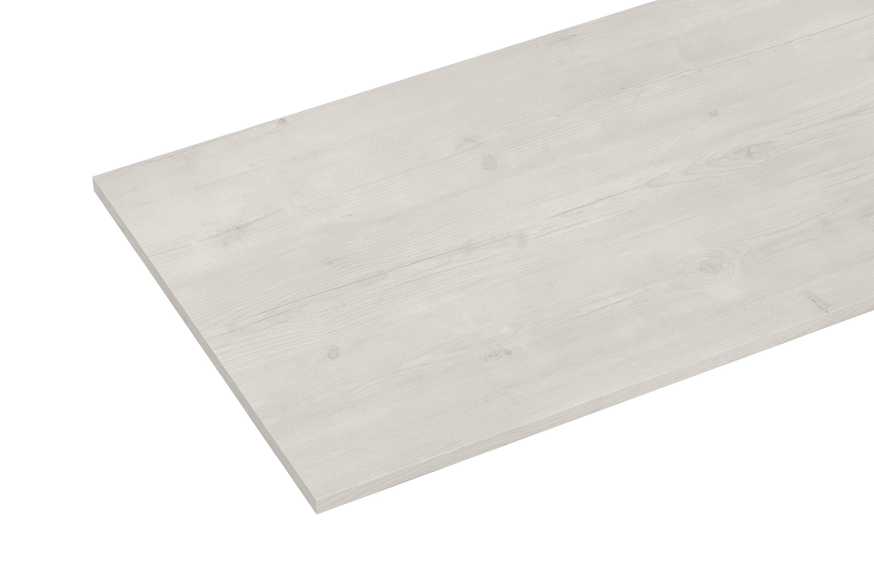 Tablette revêtu mélaminé, décor blanc latte, L.250 x l.50 cm x Ep.18 mm ...