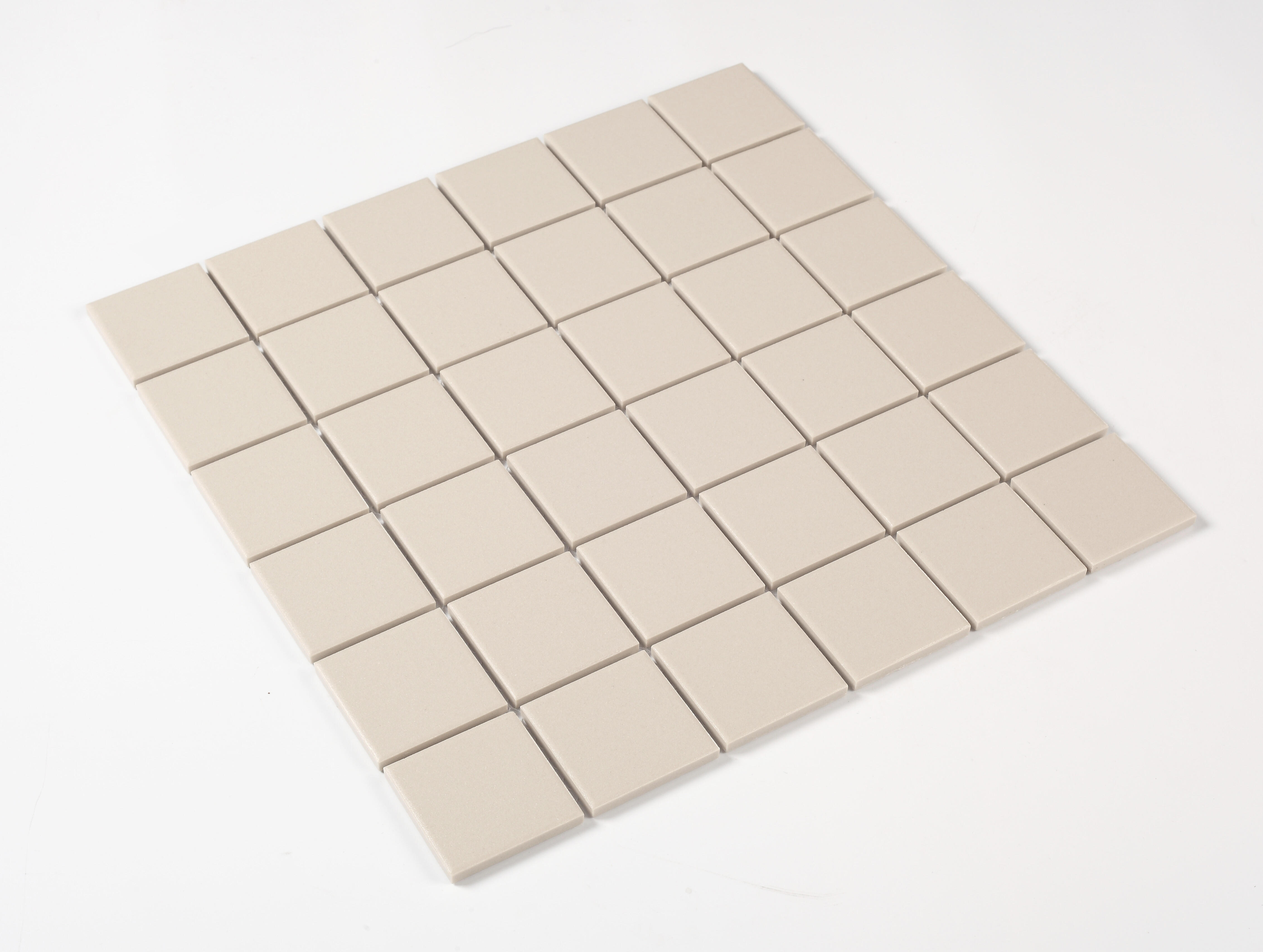 Azulejo mosaico cerámica Dover efecto color plano beige 30.6x30.6 cm ...