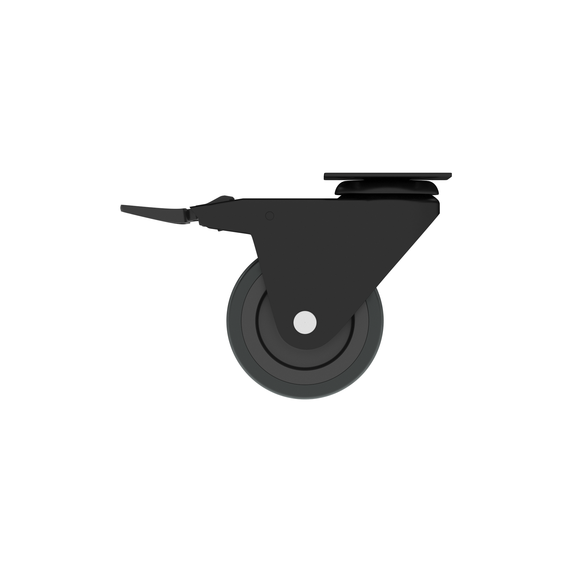 Rueda giratoria con pletina y freno STANDERS , ø 75 mm, peso max. 60 Kg | Leroy Merlin