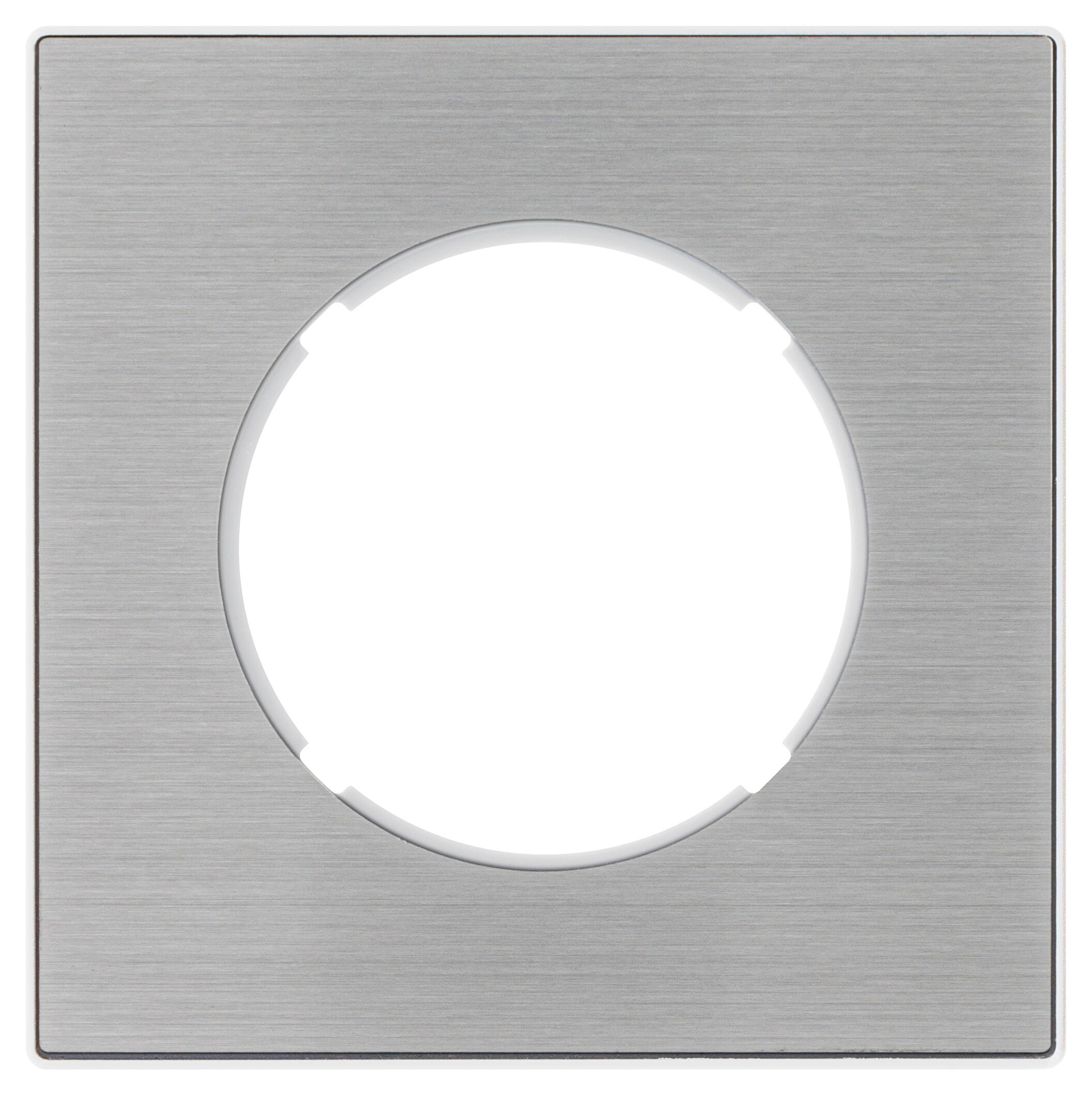 Plaque simple Dom, FONTINI, métal gris | Leroy Merlin