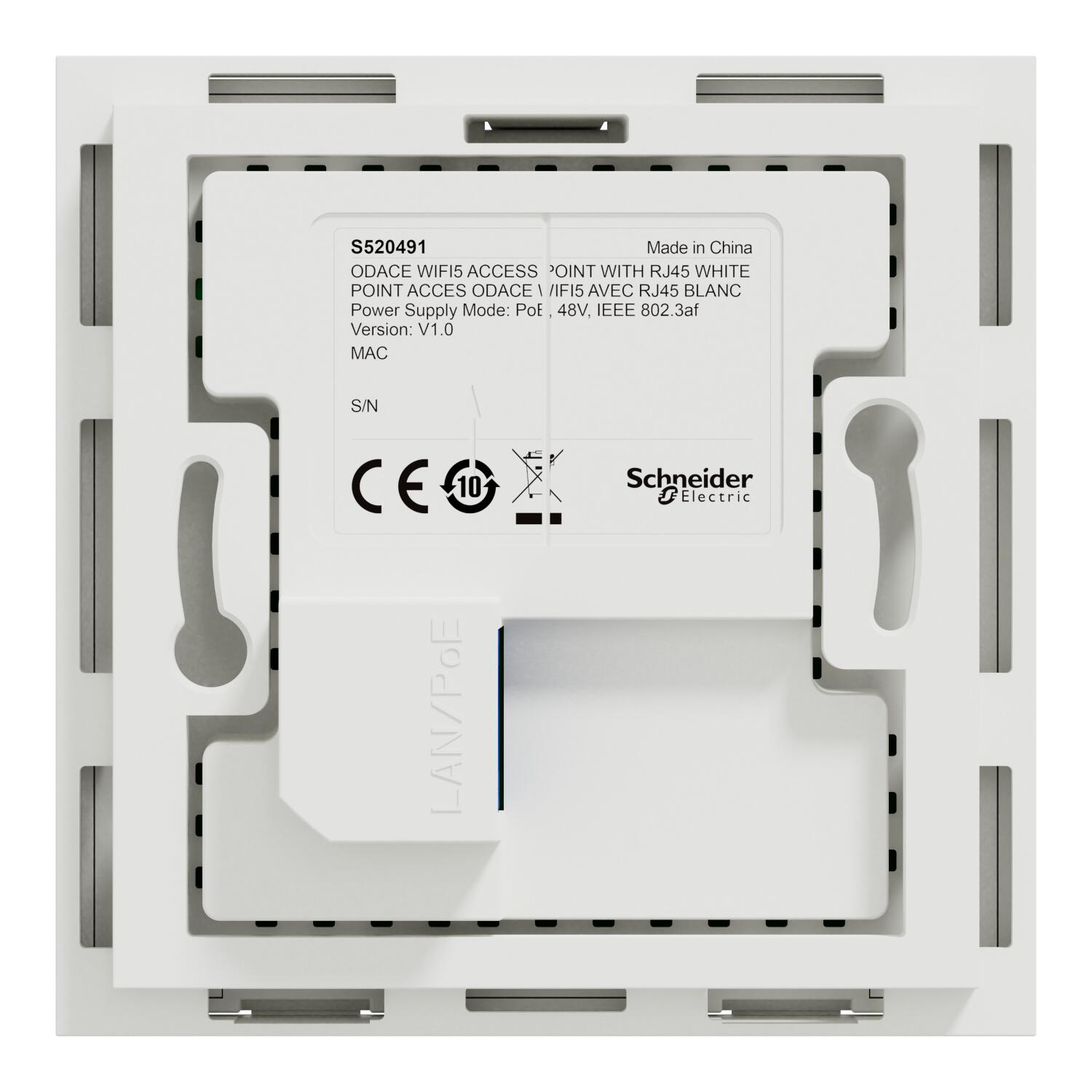 Prise RJ45 Wifi bi-bande 1 Gb/s Odace Resi9 Connect, SCHNEIDER ELECTRIC ...