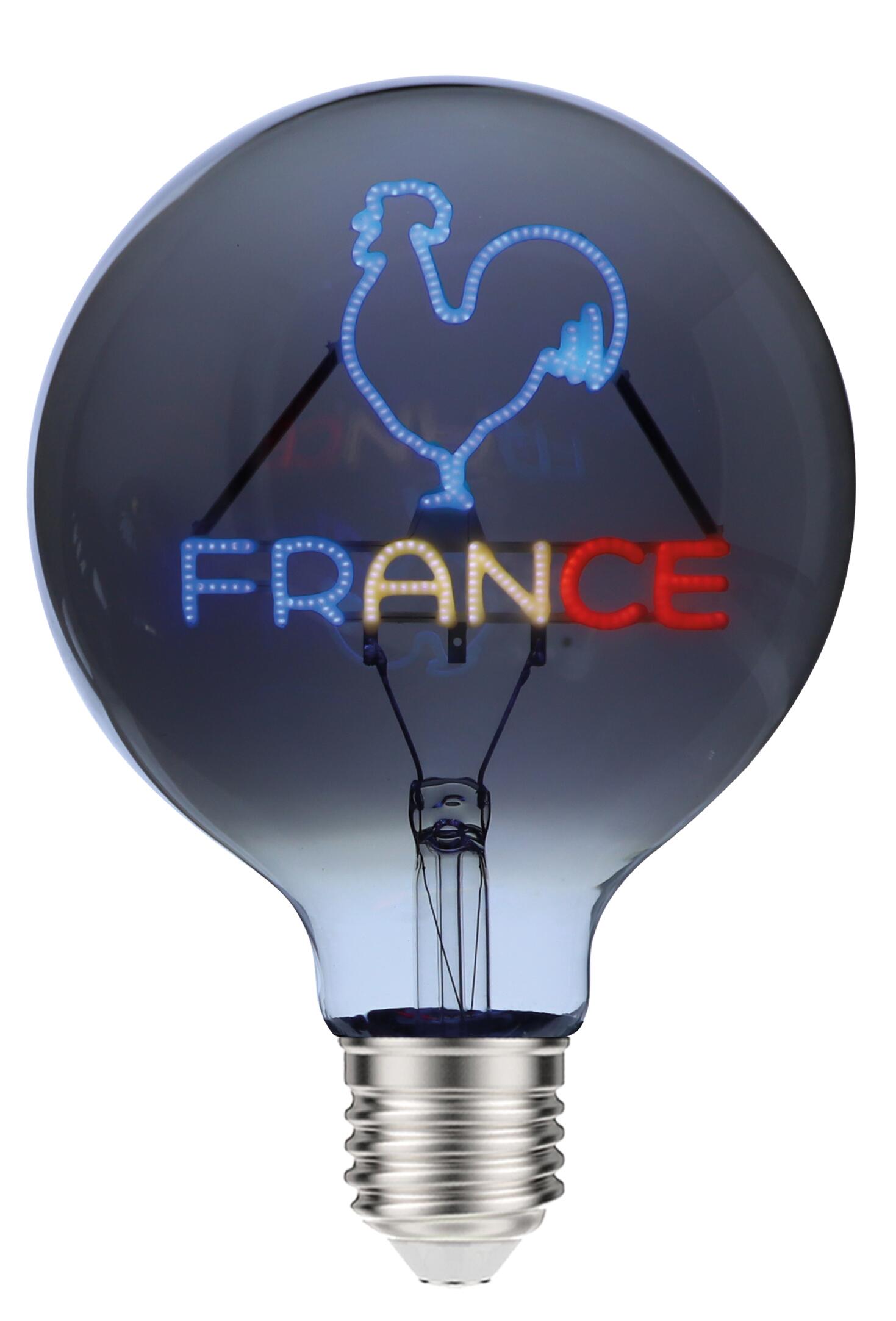Ampoule led décorative France, globe 125mm, E27, blanc très chaud ...