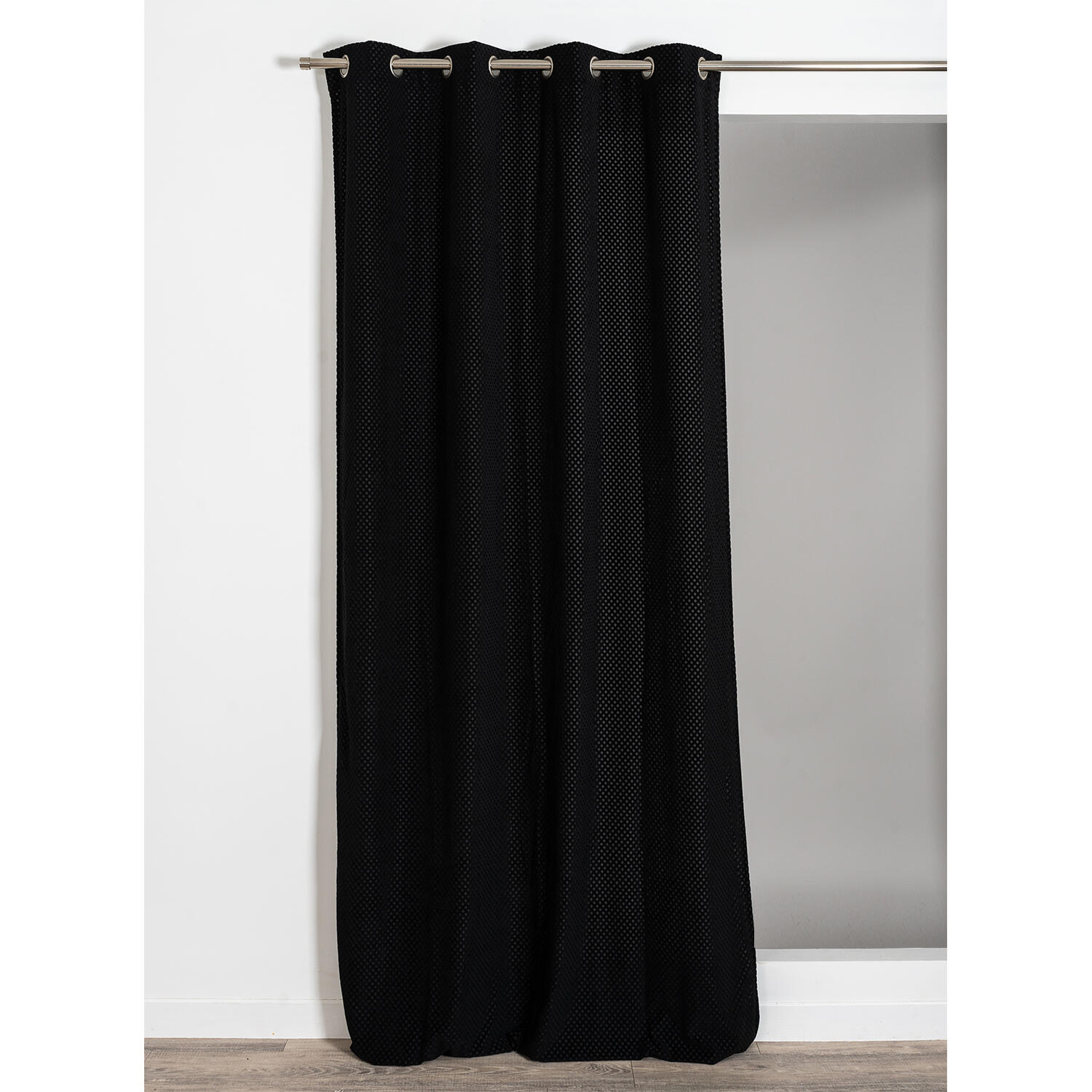 Rideau tamisant, Dallas, noir H.260 x l.140 cm | Leroy Merlin