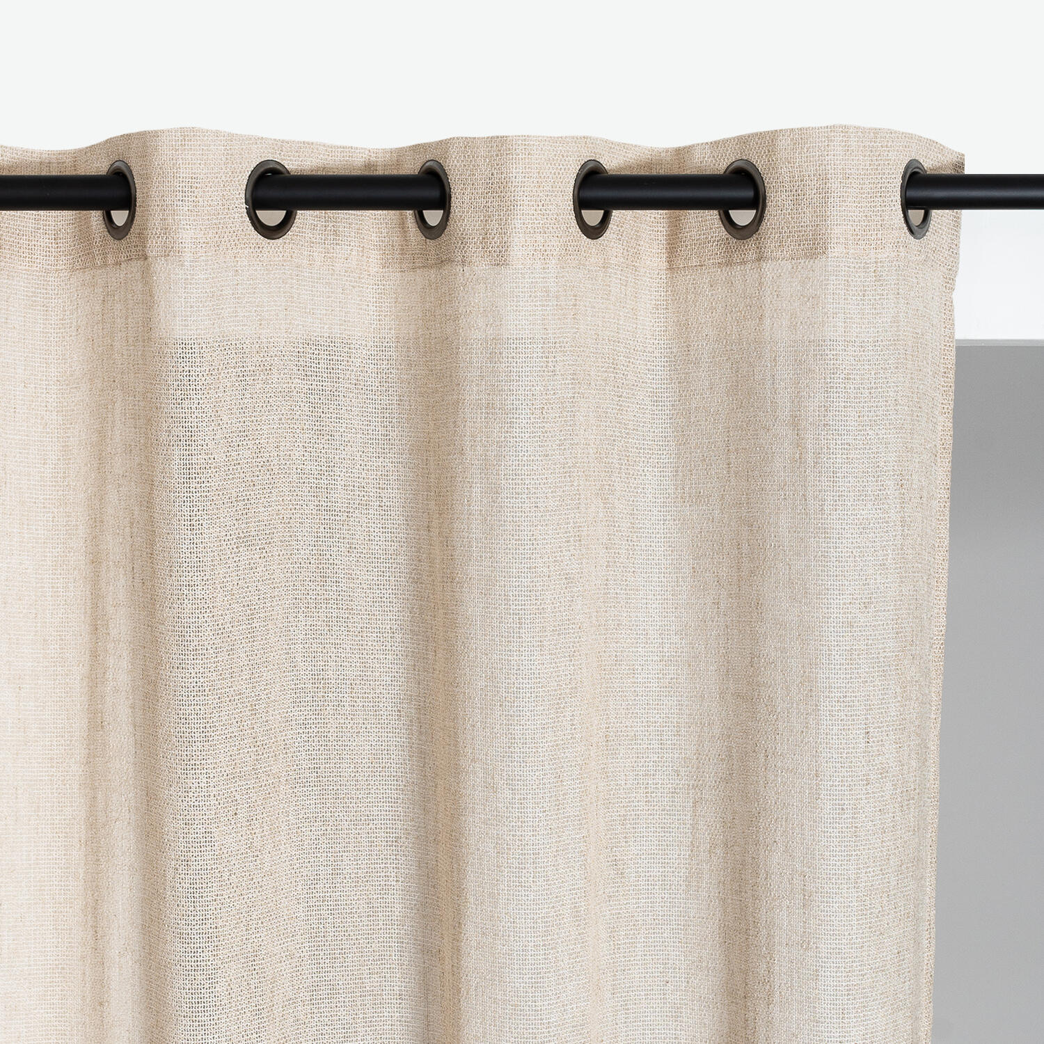 Voilage tamisant, Etretat, beige H.240 x l.140 cm | Leroy Merlin