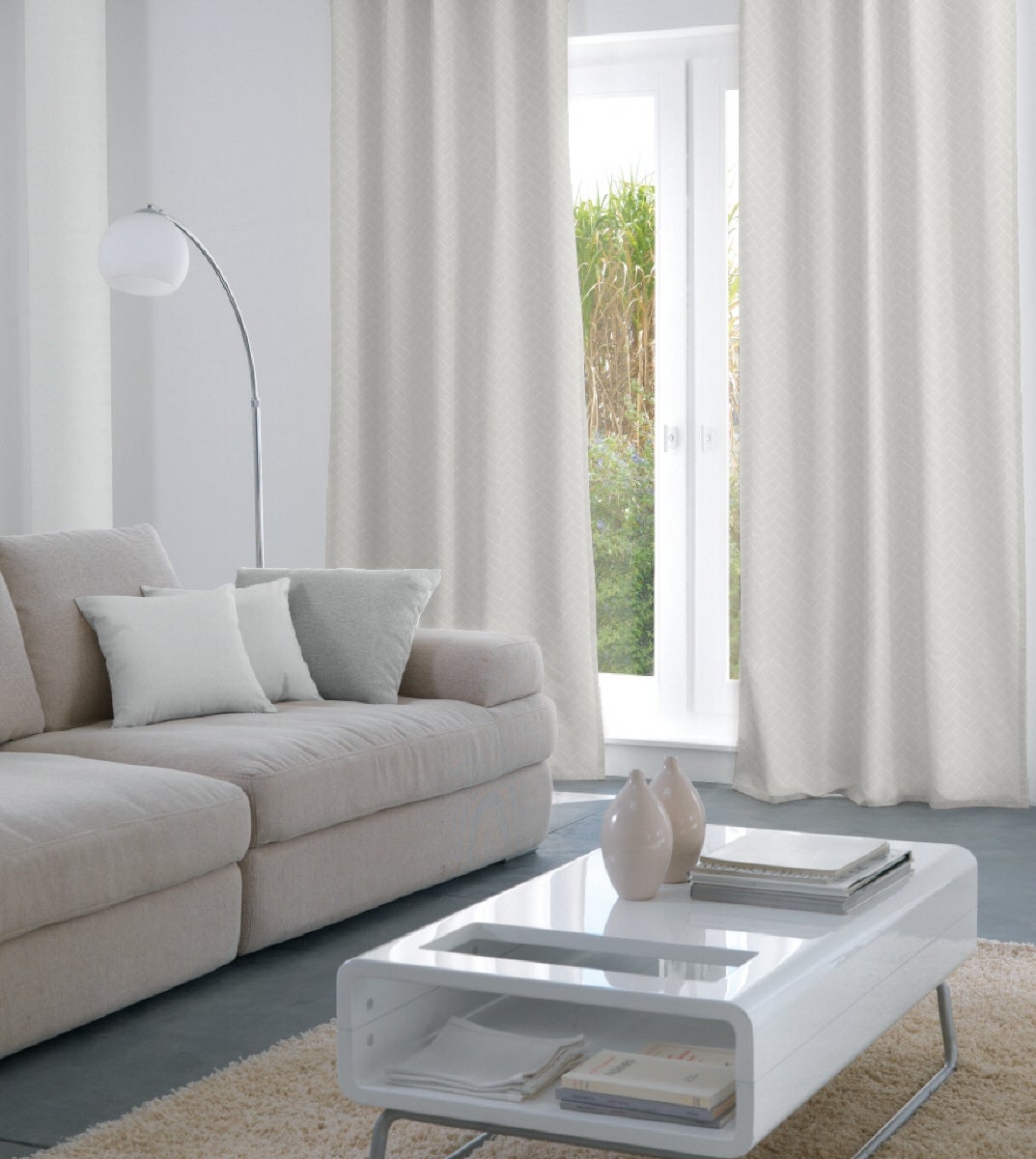 Tela al corte tapicería lino Klee beige ancho 280 cm | Leroy Merlin