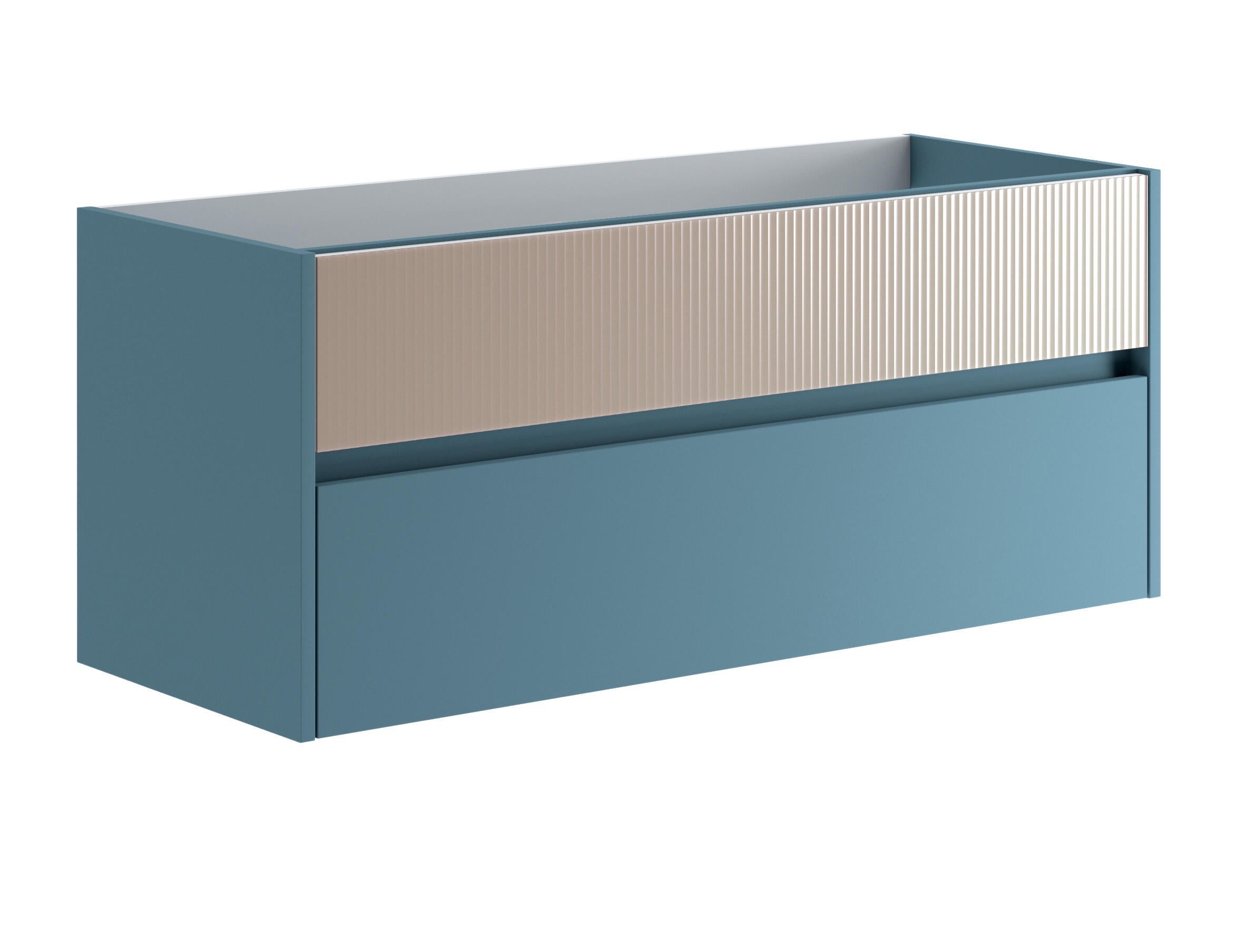 Mobile da bagno sotto lavabo Niwa blu L 119.5 x H 50 x P 45.5 cm 2 ...